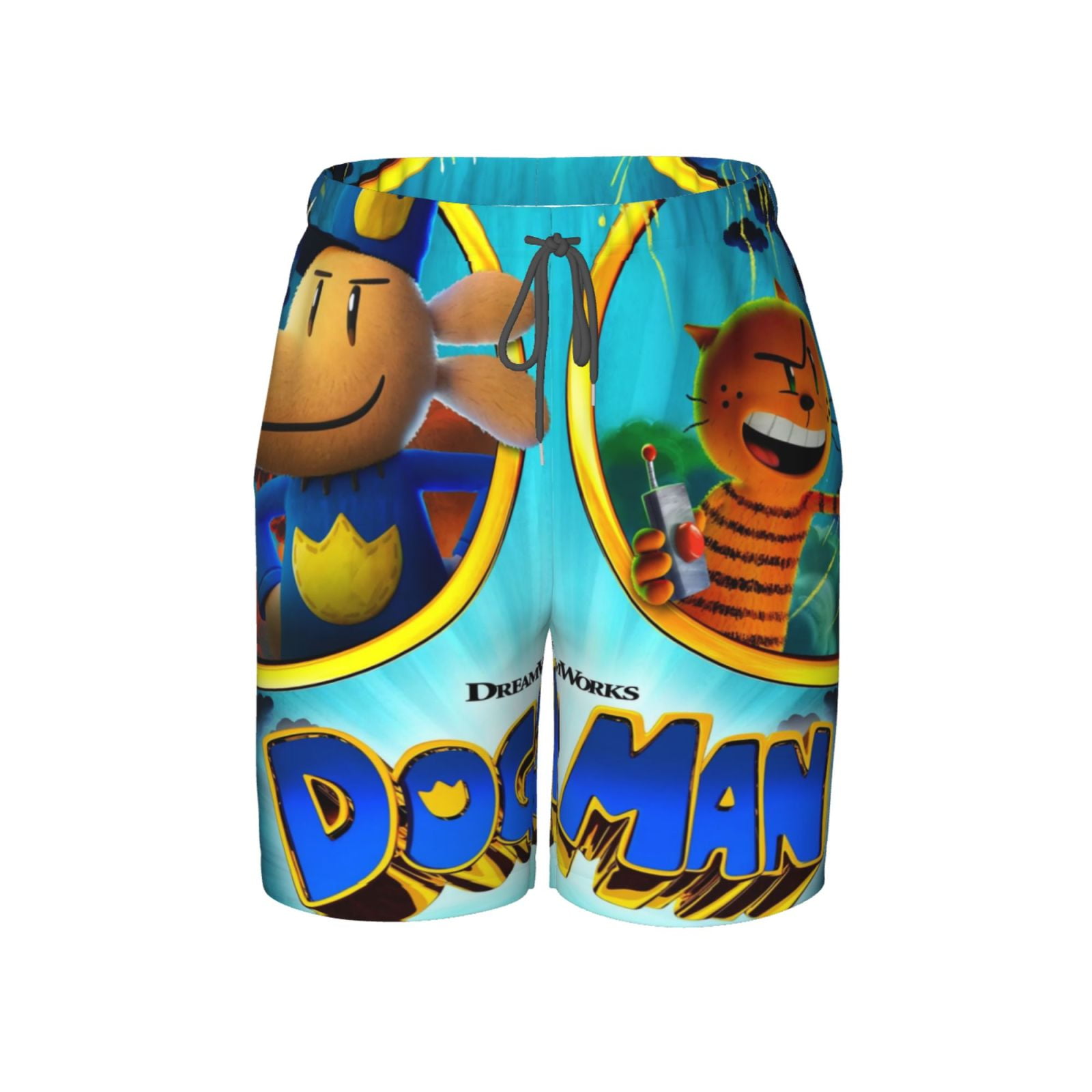 Dog Man Boys Swim Trunks Quick Dry Boards Shorts For Kids Beach Swim ...