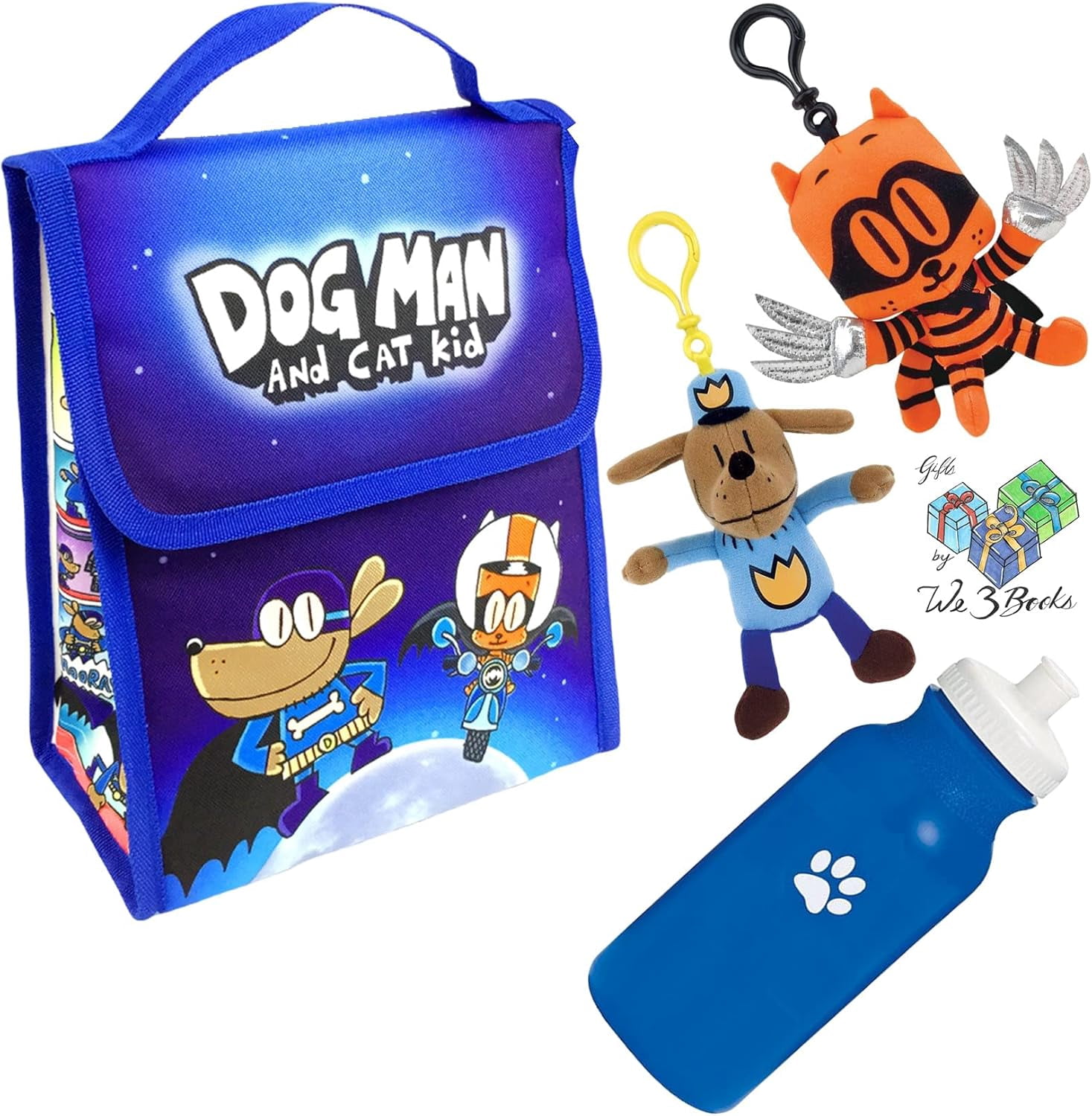 Dog Man Cat Kid Dav Pilkey Back To School Set V1 - Large Insulated ...