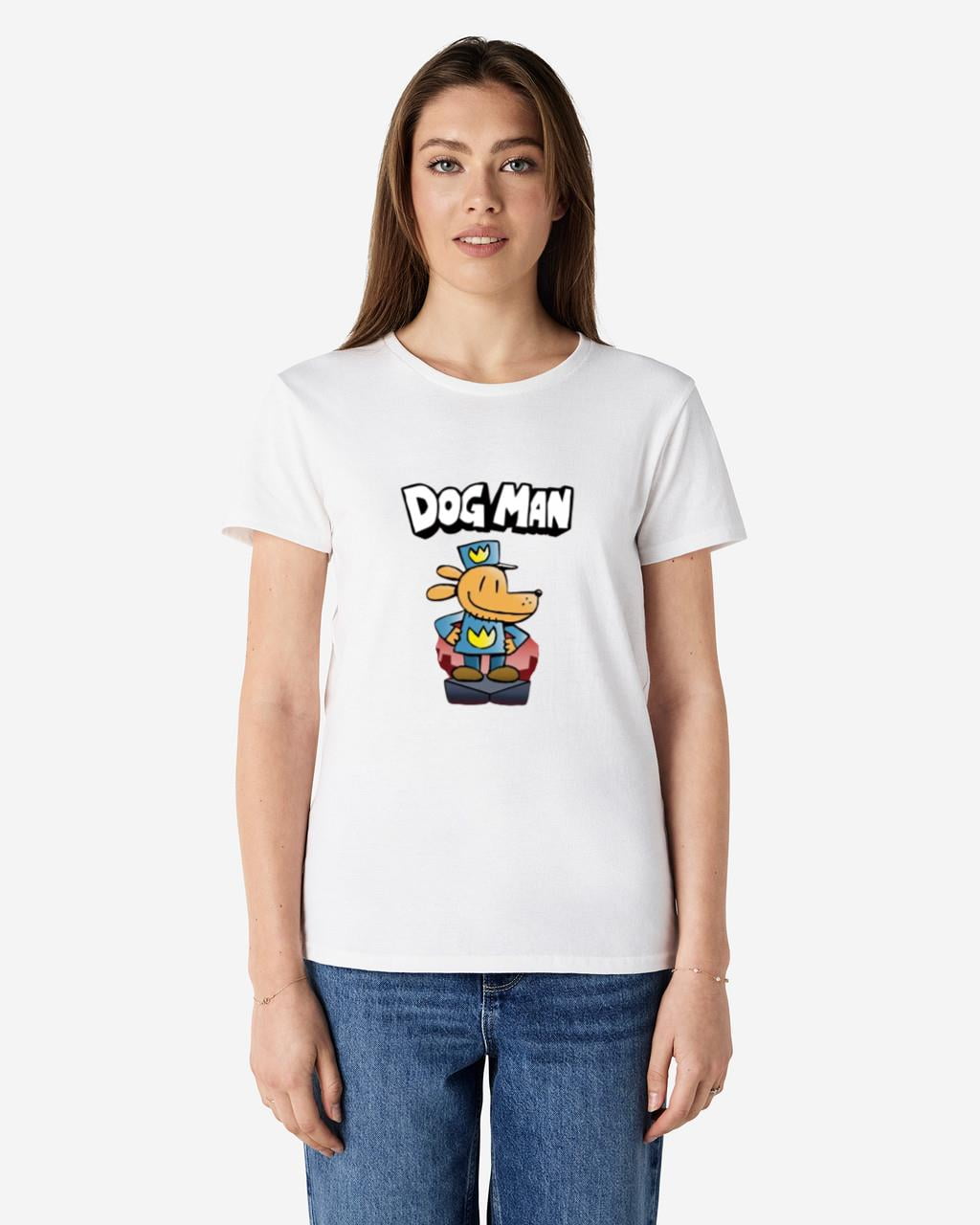 Dog Man Classic T-shirt – Cool Illustration in Comic Art Style ...