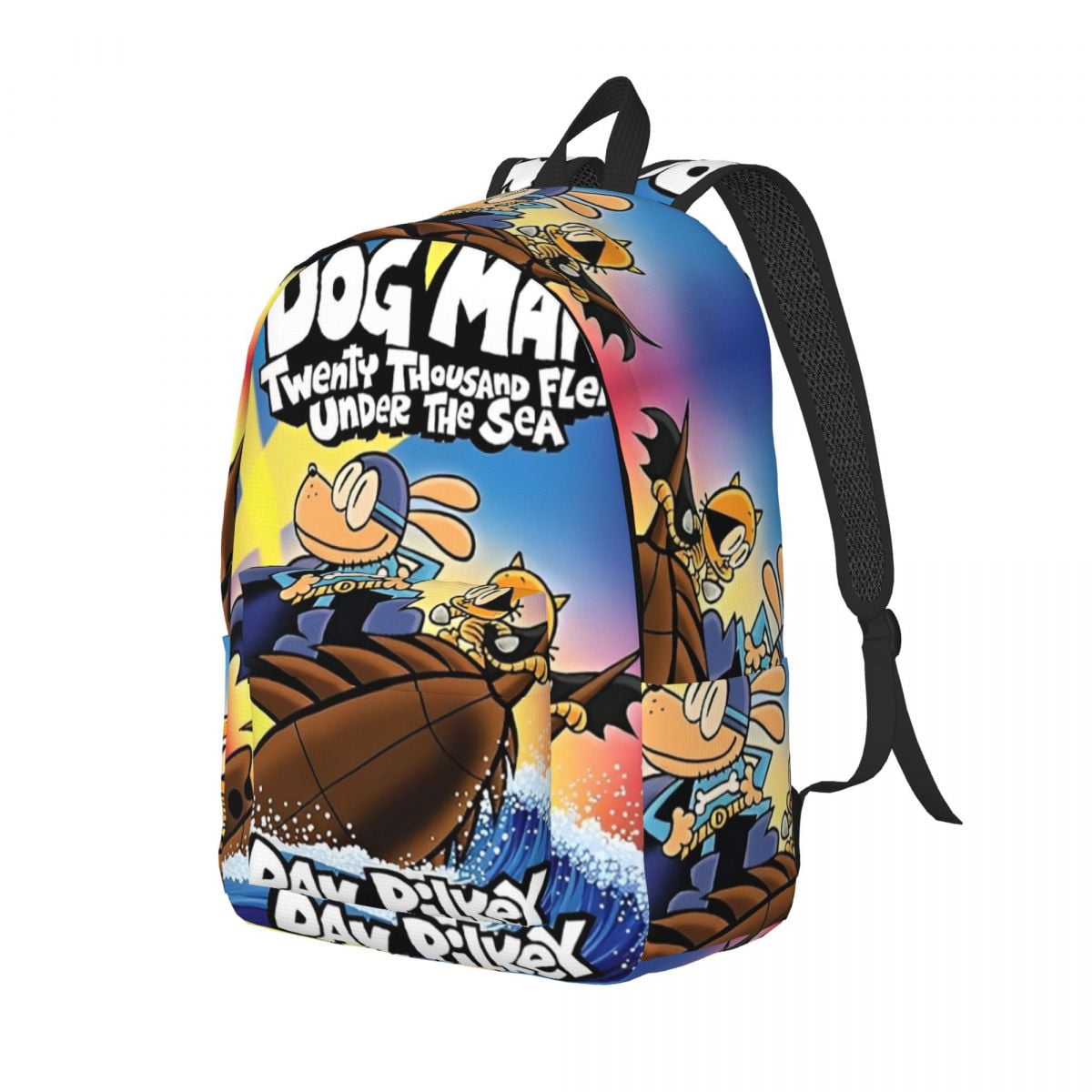 Dog Man Comic Funny Animals Backpack for Men Women Casual Student Work ...