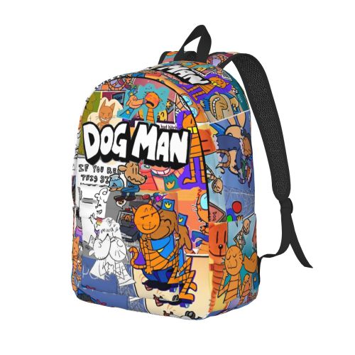 Dog Man Dogman Movie Comic Backpack for Men Women Casual High School ...