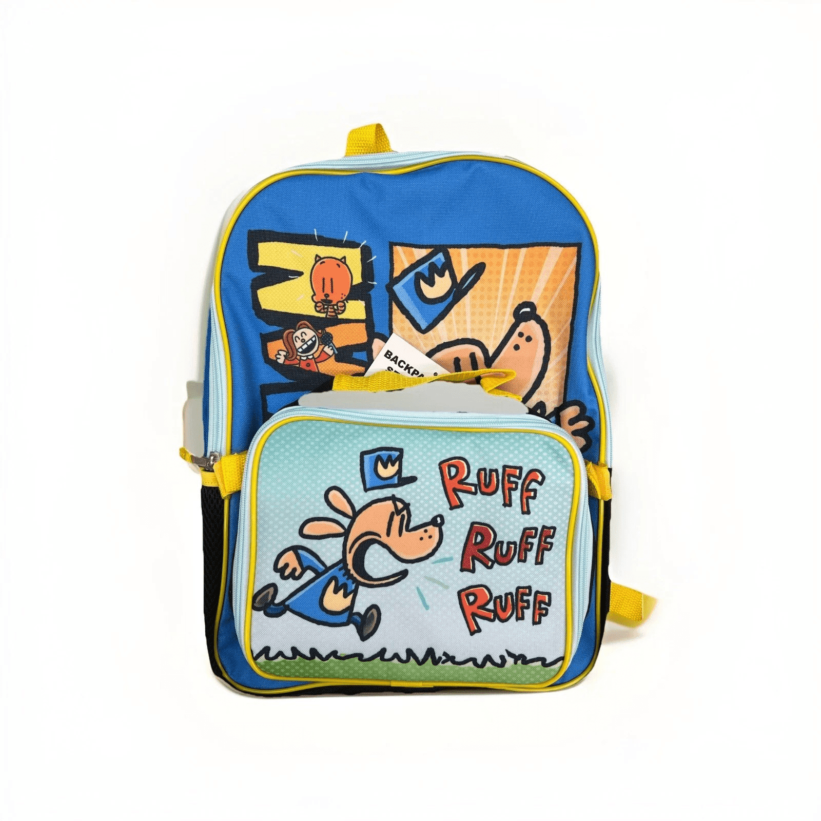 Dog Man Full Size 16 Inch Backpack with Detachable Lunch Box - Walmart.com