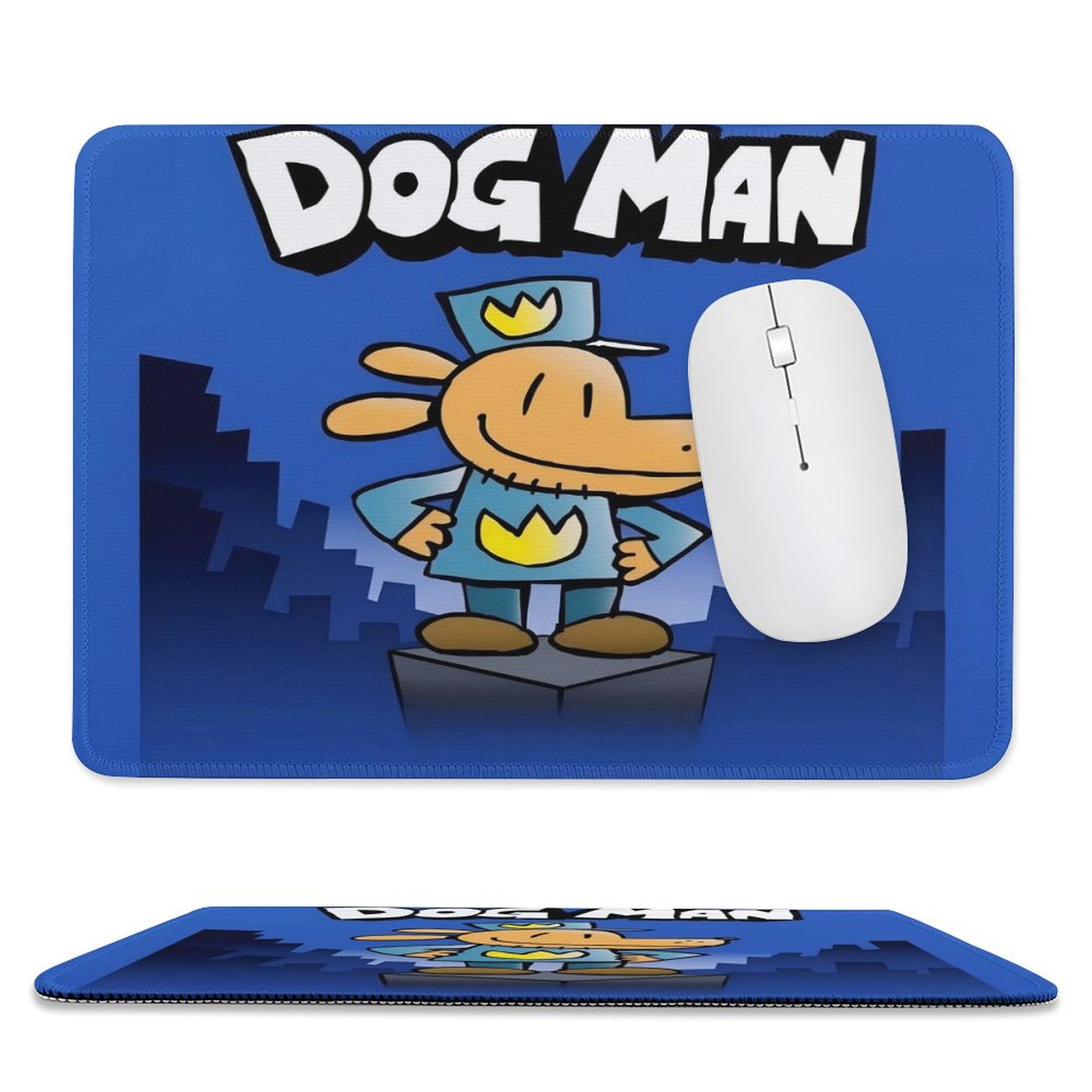 Dog Man Laptop Mouse Pad Desk Mat Desktop Decoration 7.9"x9.4 ...
