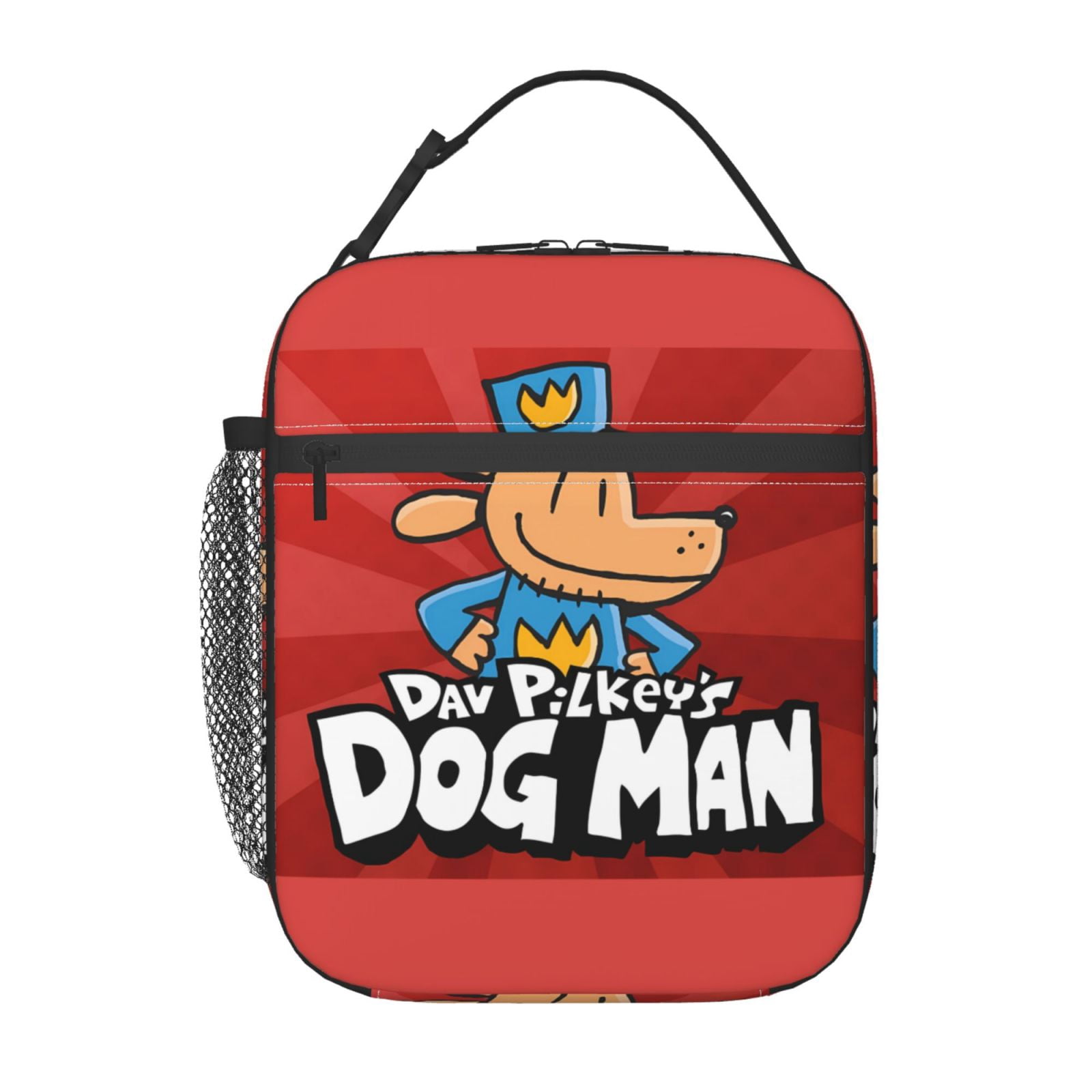 Dog Man Lunch Bag Insulated Portable Reusable Lunch Box With Zipper For ...
