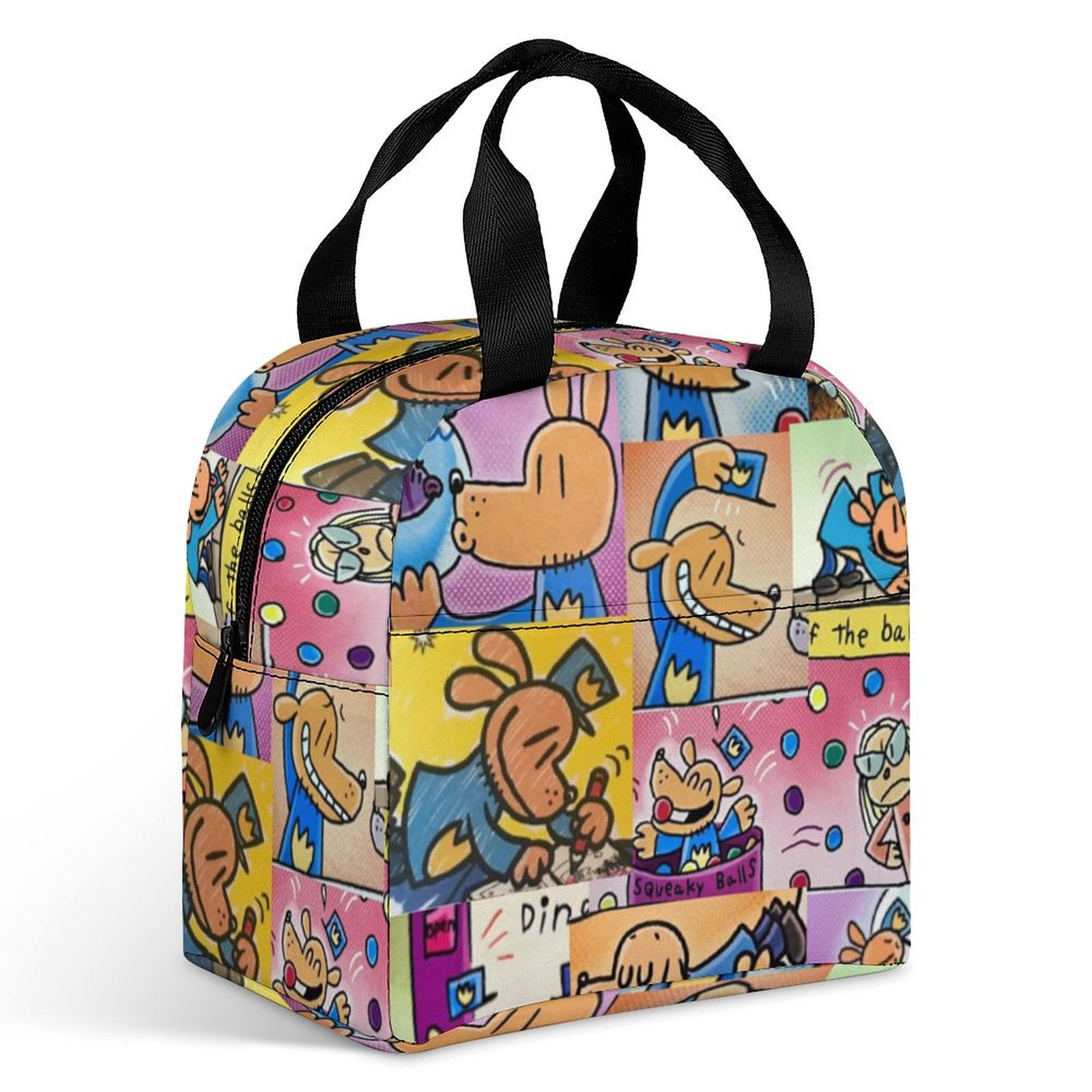 Dog Man Lunch Bag Reusable Lunch Box Container Bag Insulated Meal Tote ...