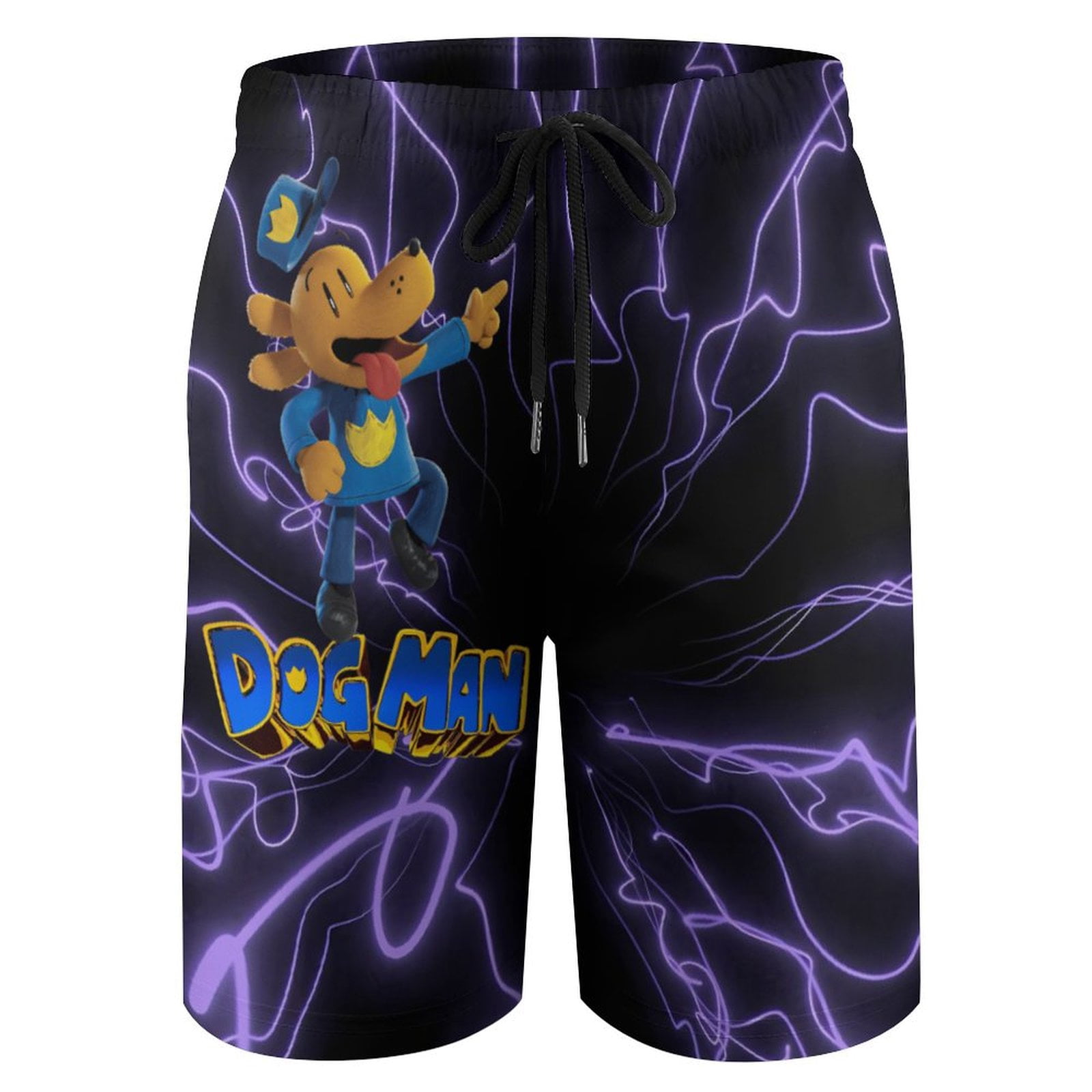 Dog Man Men's Beach Shorts Swim Trunks Quick Dry Casual Polyester Swim ...