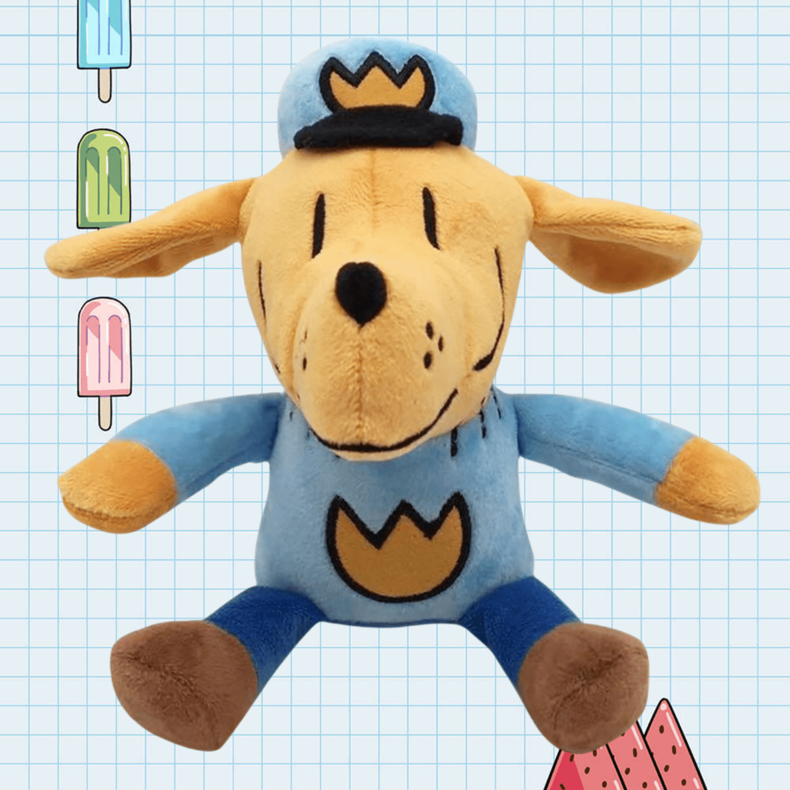 Dog Man Movie 2025 Plush Stuffed Dog Plush Stuffed Toys Dog Man Series ...