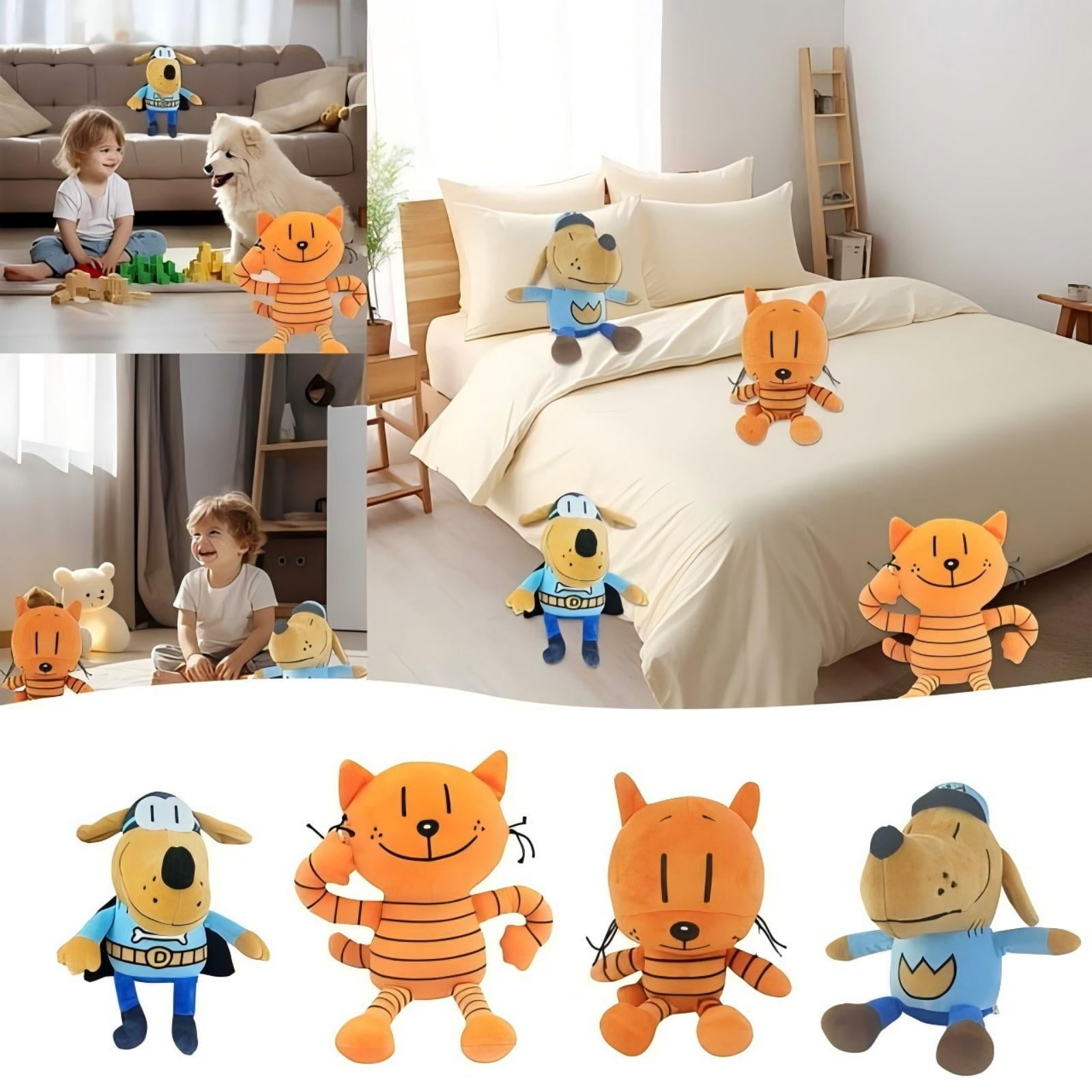 Dog Man Movie 9.8 Inch Plush Dog Man NEW 2025 Anime Plush Toy Stuffed ...