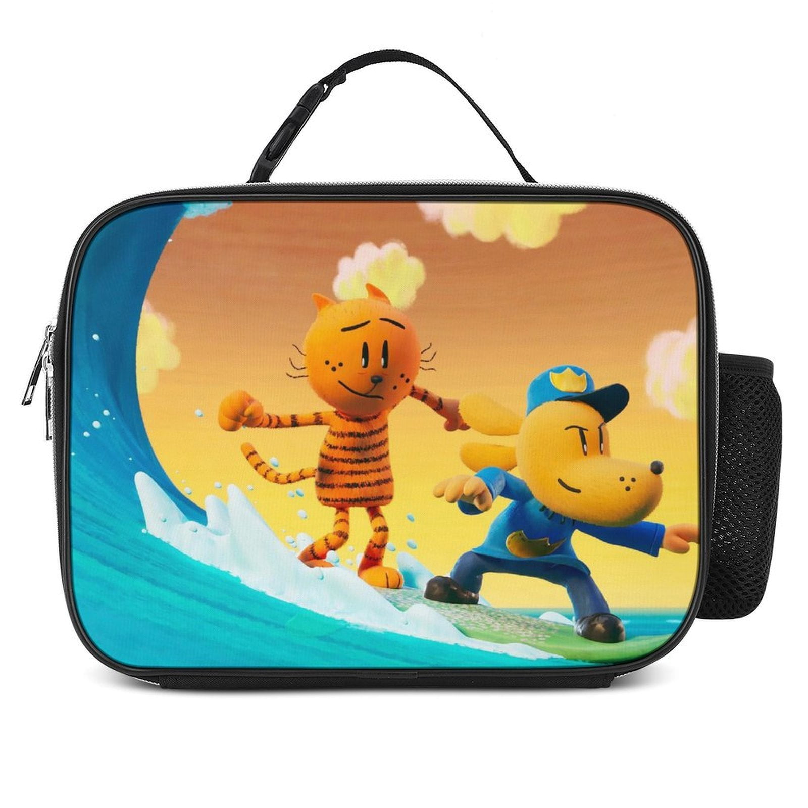 Dog Man Movie Insulated Portable Lunch Bag Lunch Box Bento Bag Lunchbag ...