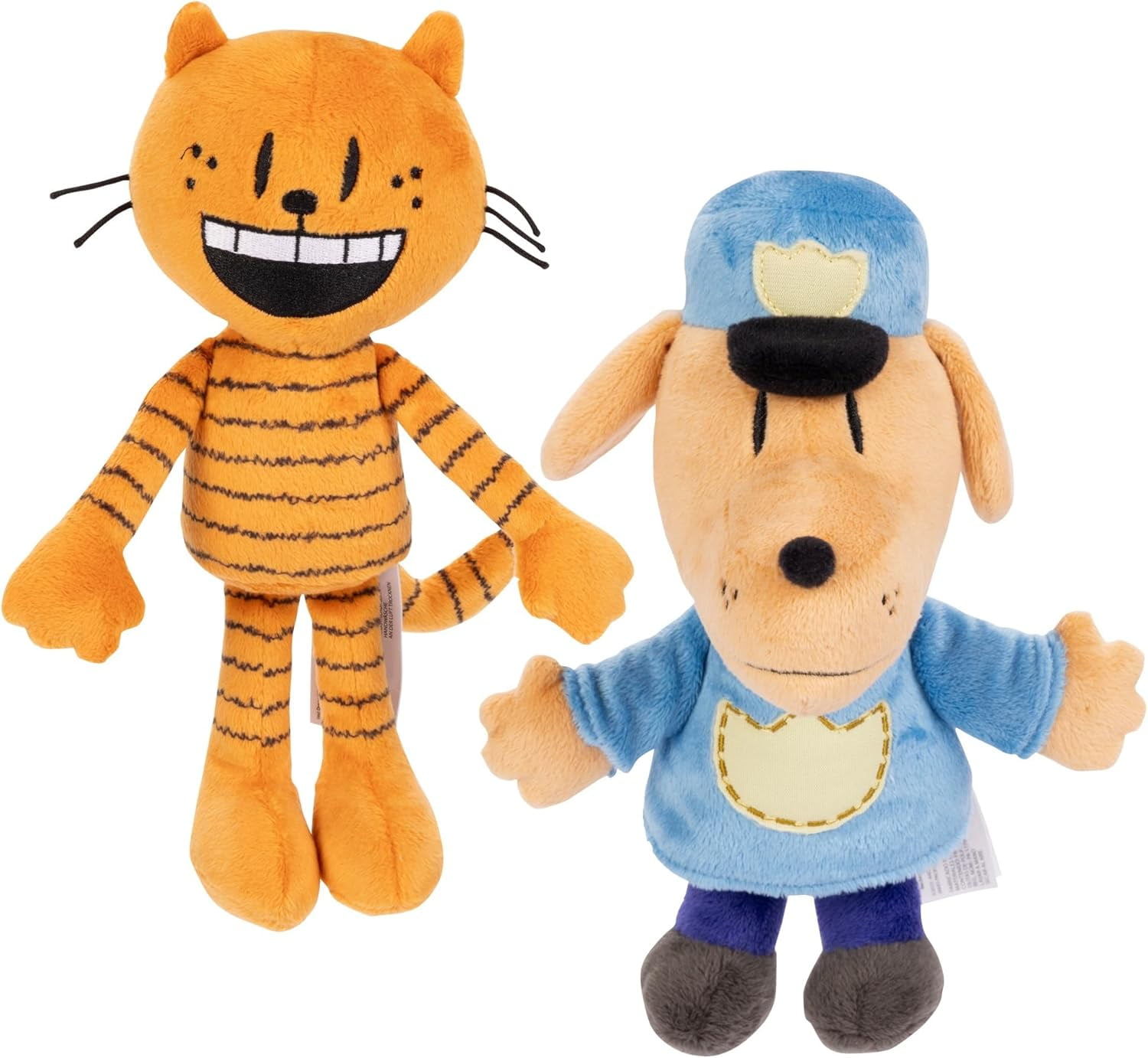 Dog Man Movie Plush - Dog Man and Petey Plush 2-Pack, Soft Stuffed ...