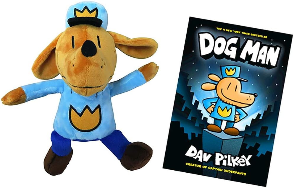 Dog Man Original Gift Set includes Book #1 by Dav Pilkey and Plush ...
