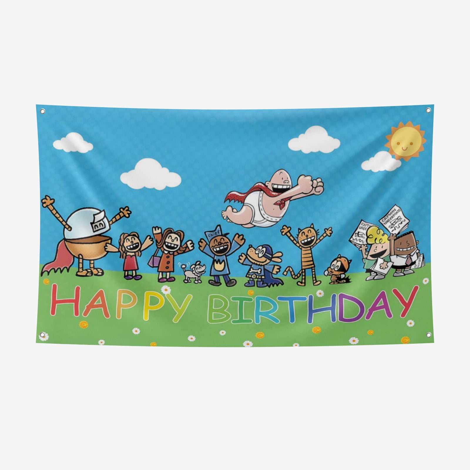 Dog Man Party Supplies Festival Backdrop Party Banner 5*3ft Dog Man ...