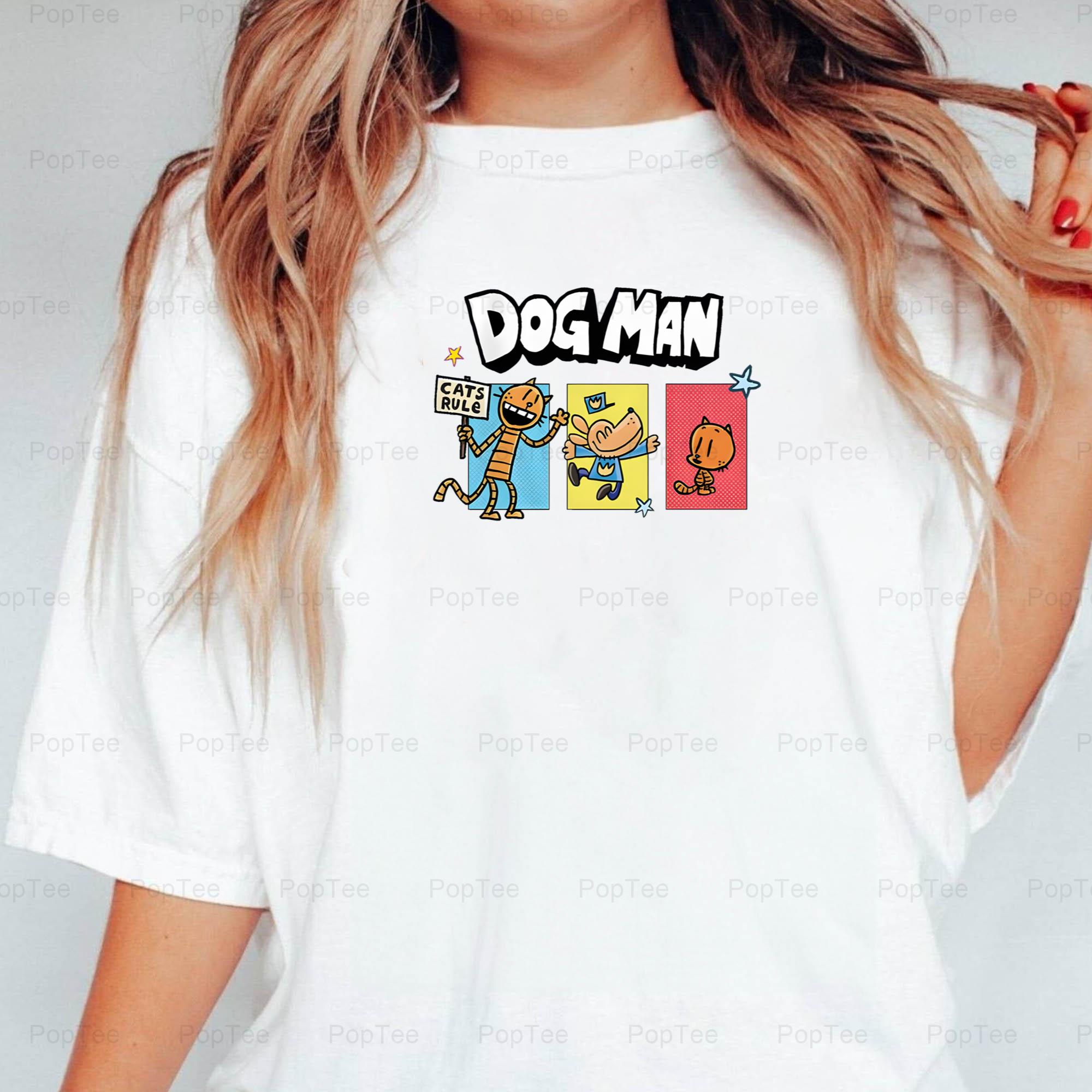 Dog Man Petey & Lil' Petey A Blue Short Tee For A Kids T-Shirt V60038 ...