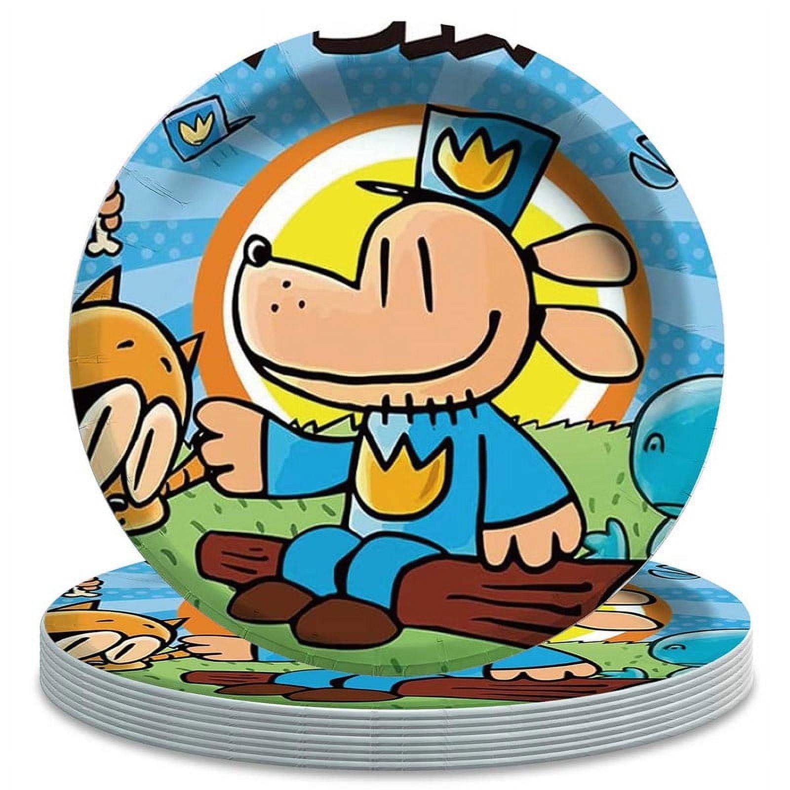 Dog Man Pirates Plates Party Supplies Birthday Dinnerware Decorations ...