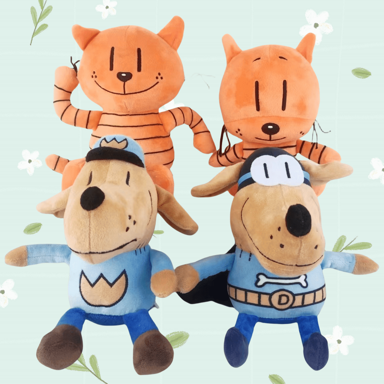 Dog Man Plush Cat And Dog Plush Stuffed Toys - Dog-Man Series Plushies ...