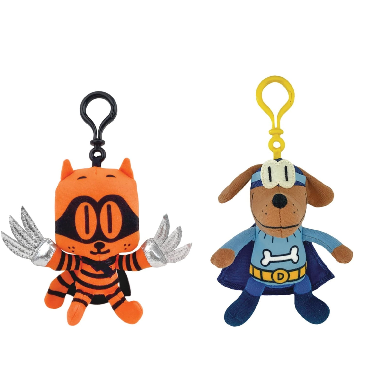 Dog Man Plush, Cat Kid & Bark KnightBackpack Pull - Walmart.com