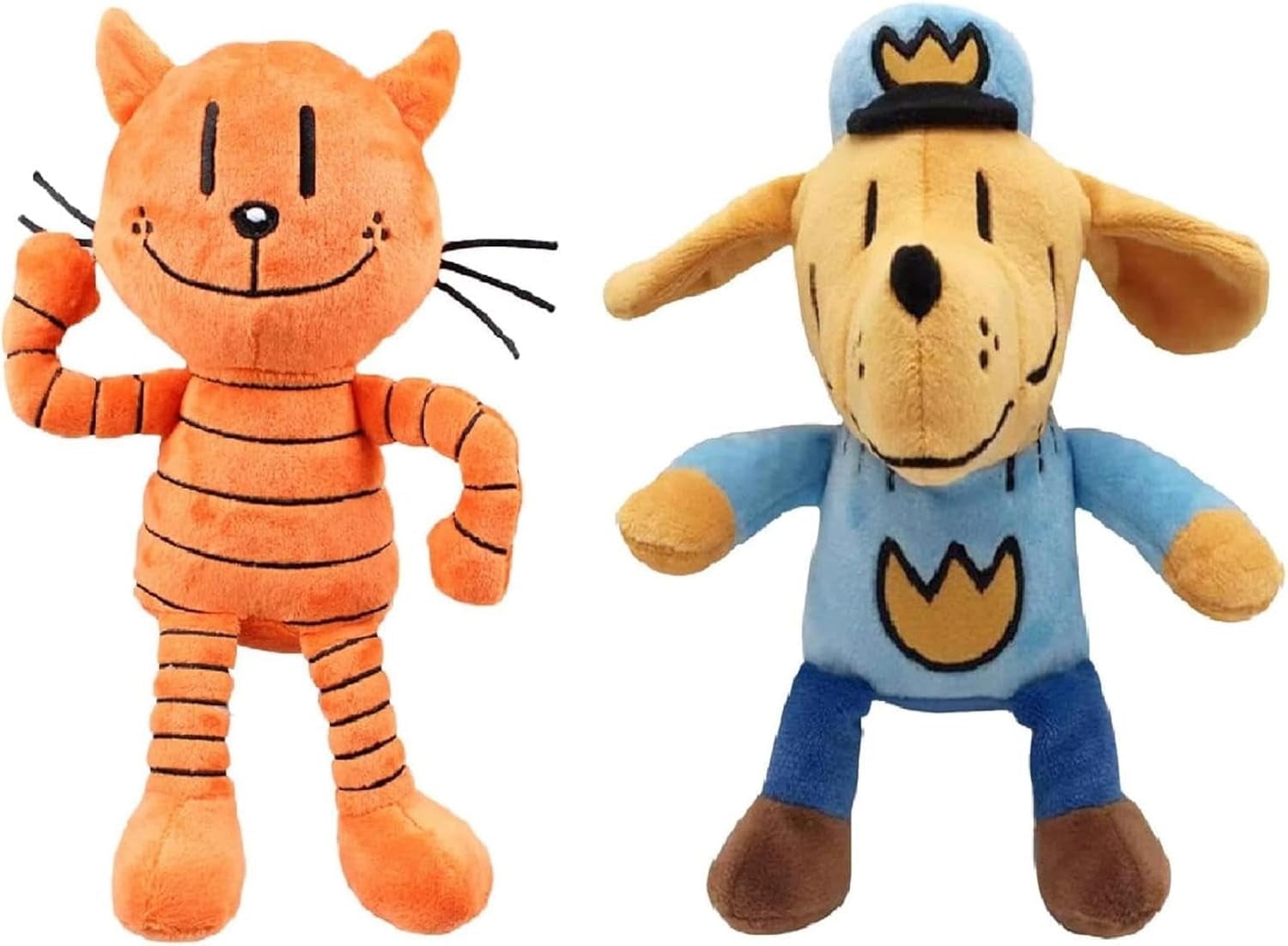 Dog Man Plush, Funny Detective Dog Fan Collectible Stuffed Animals ...