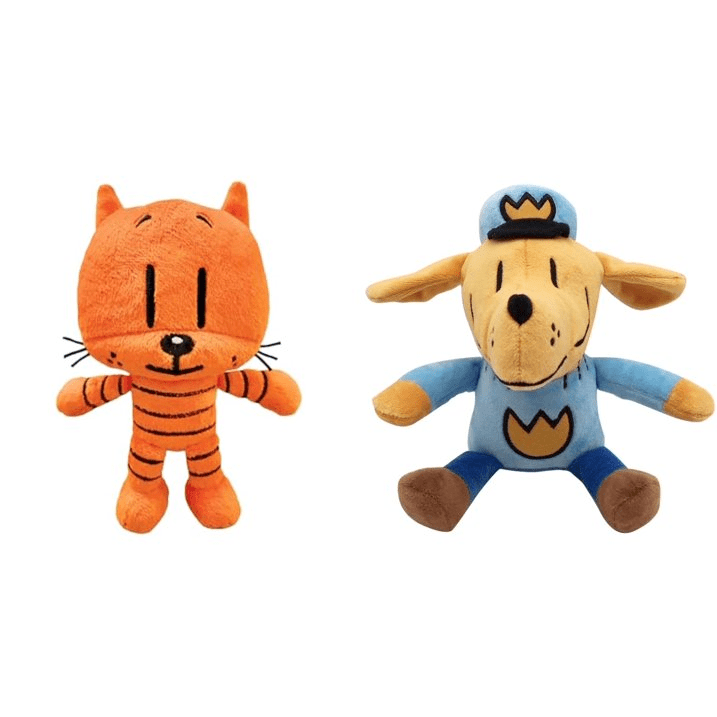 Dog Man Plush Toy - 25cm Cute Detective Dog Stuffed Animal, Soft ...