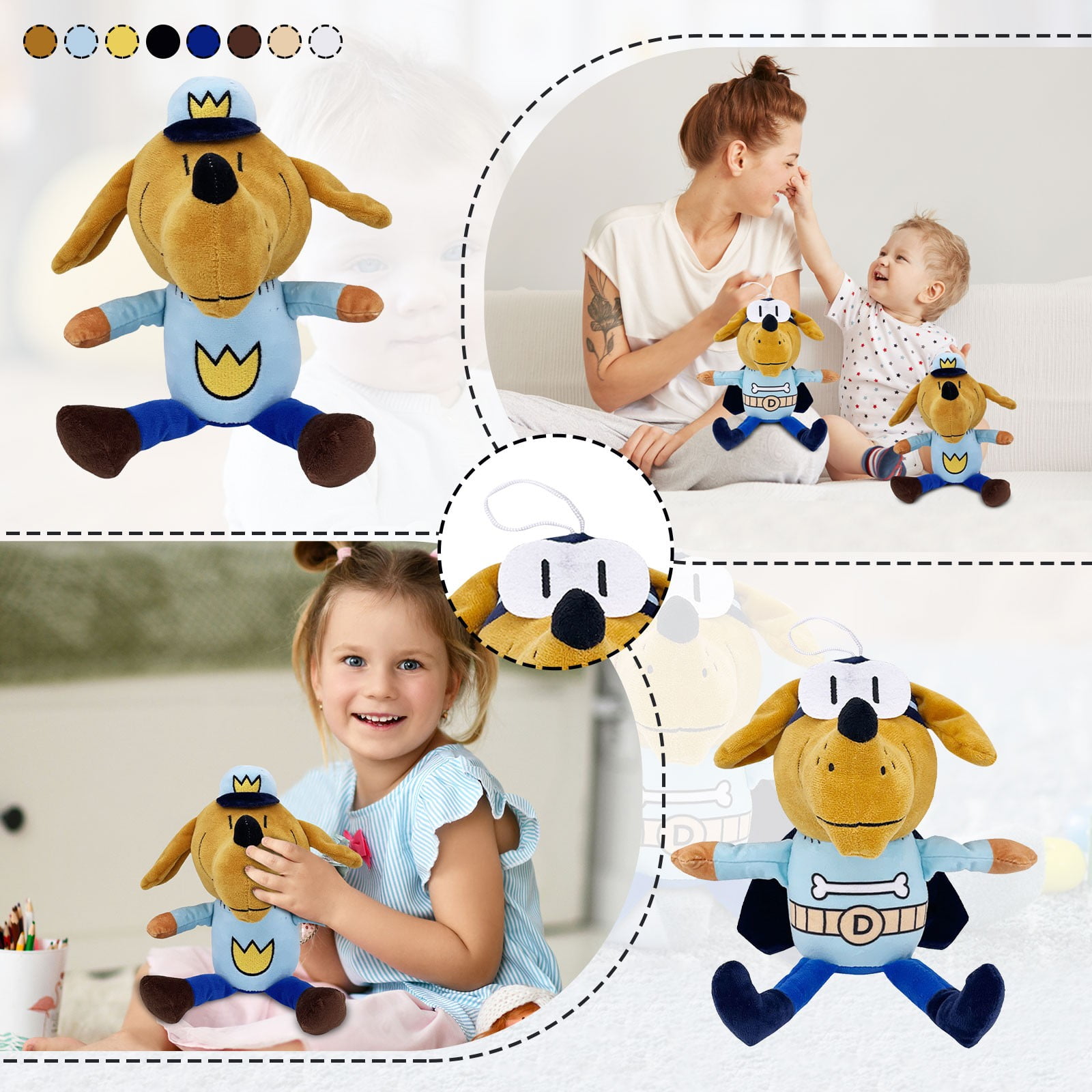 Dog Man Plushies 10 Inch Dogman Plush Toys, Cartoon Style Dog Man Plush ...