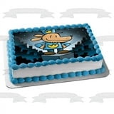 Dog Man Police Officer Original Book Cover Edible Image Cake Topper For ...