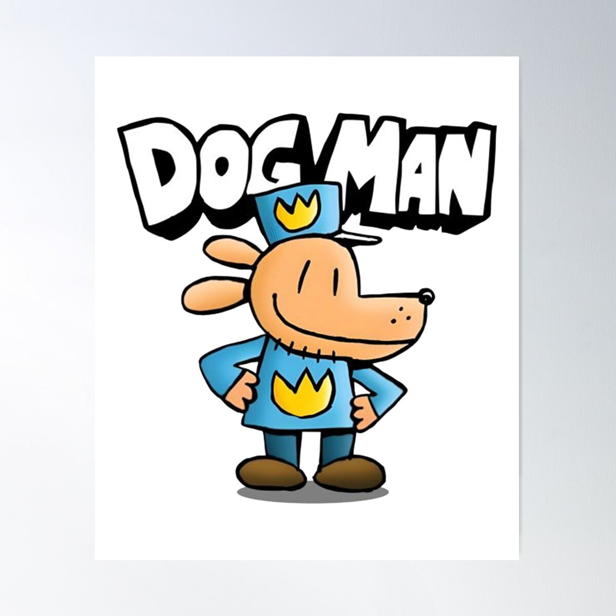 Dog Man Poster Wall Art, Modern Wall Decor For Living Room Bedroom ...