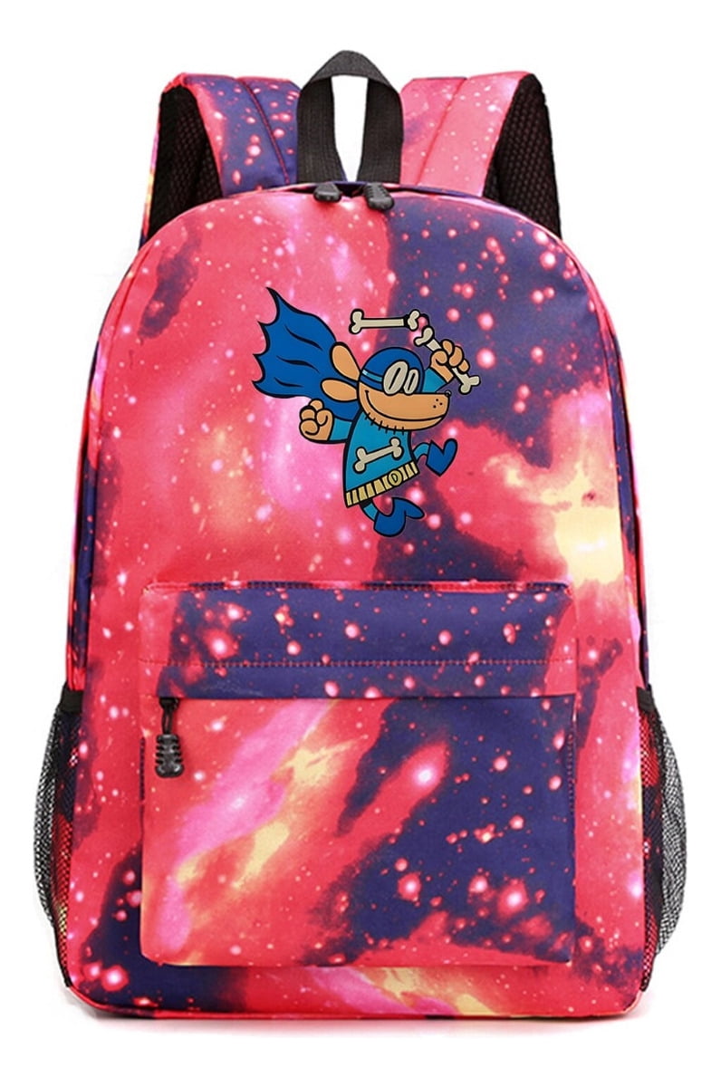 Dog Man Red Galaxy Backpack with Nebula Cosmic Theme, Lightweight ...