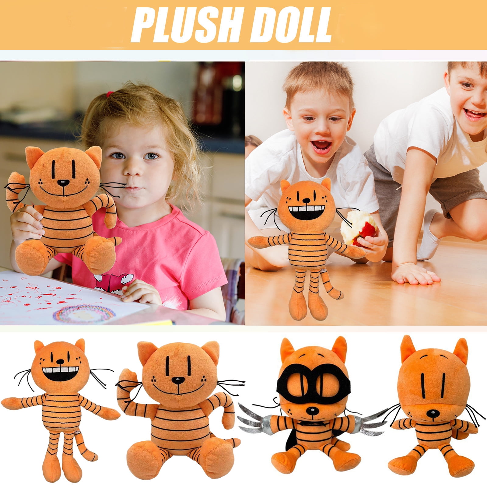 Dog Man Series Cute Stuffed Doll Children Plush Toy 11.7", Creative Dog ...