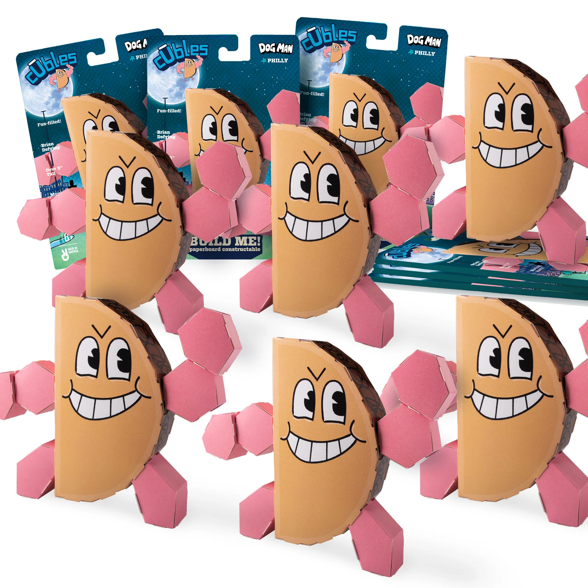 Dog Man Series Group Party Pack (Includes 6 Dog Man series CUBLES ...