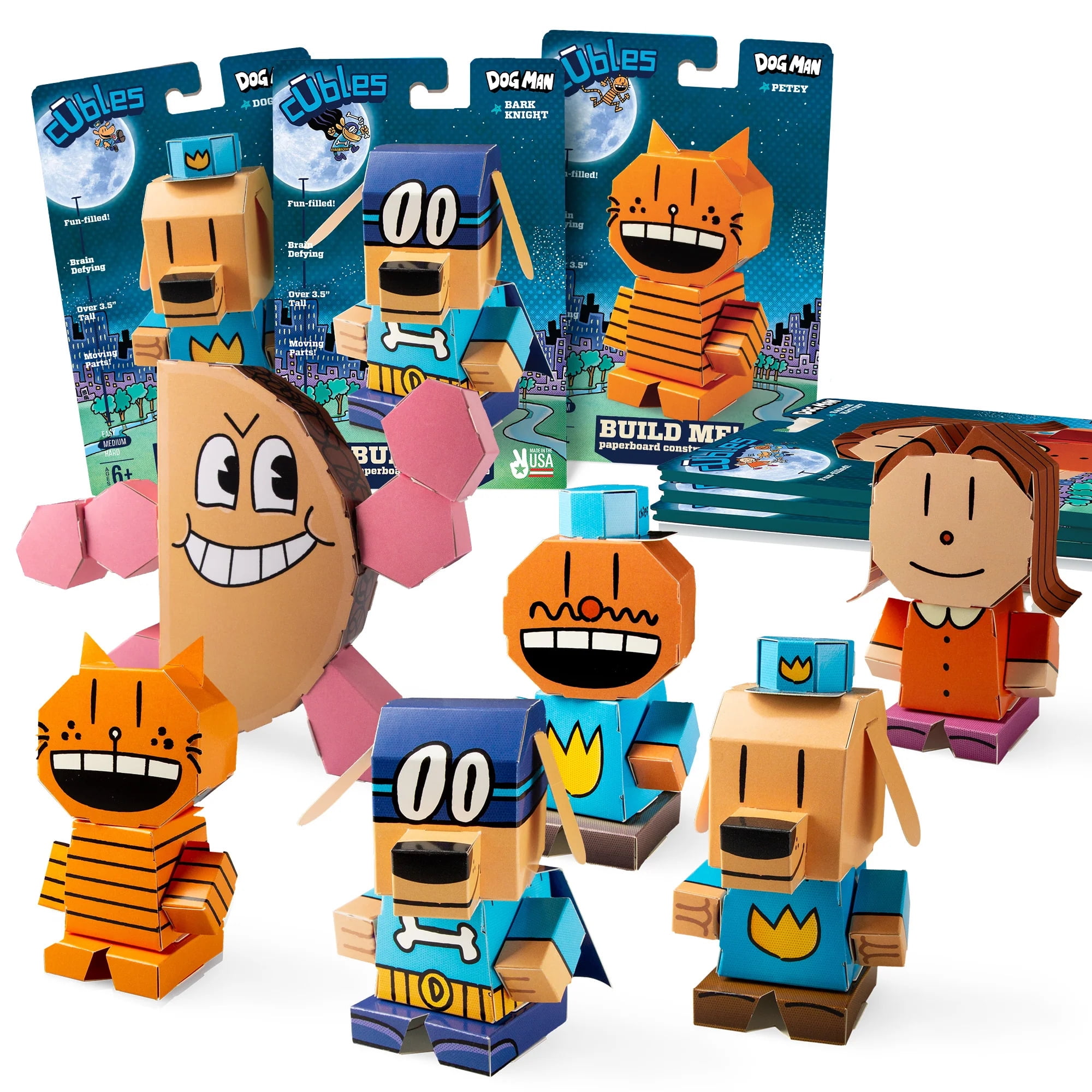 Dog Man Series Group Party Pack (Includes 6 Dog Man series CUBLES ...