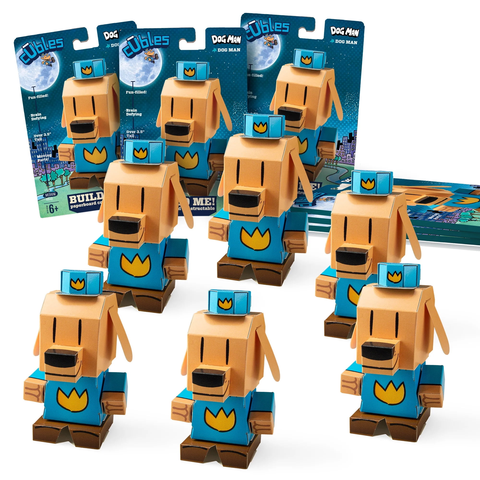 Dog Man Series Group Party Pack (Includes 6 Dog Man series CUBLES ...