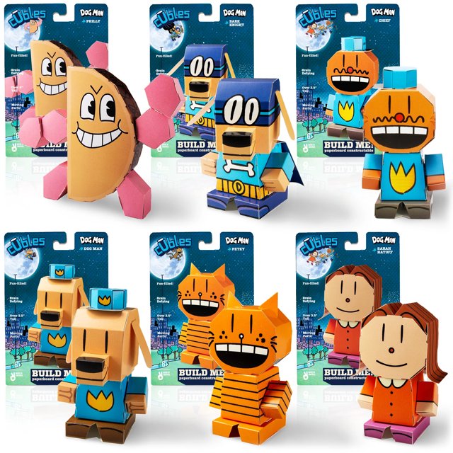 Dog Man Series Group Party Pack (Includes 6 Dog Man series CUBLES ...