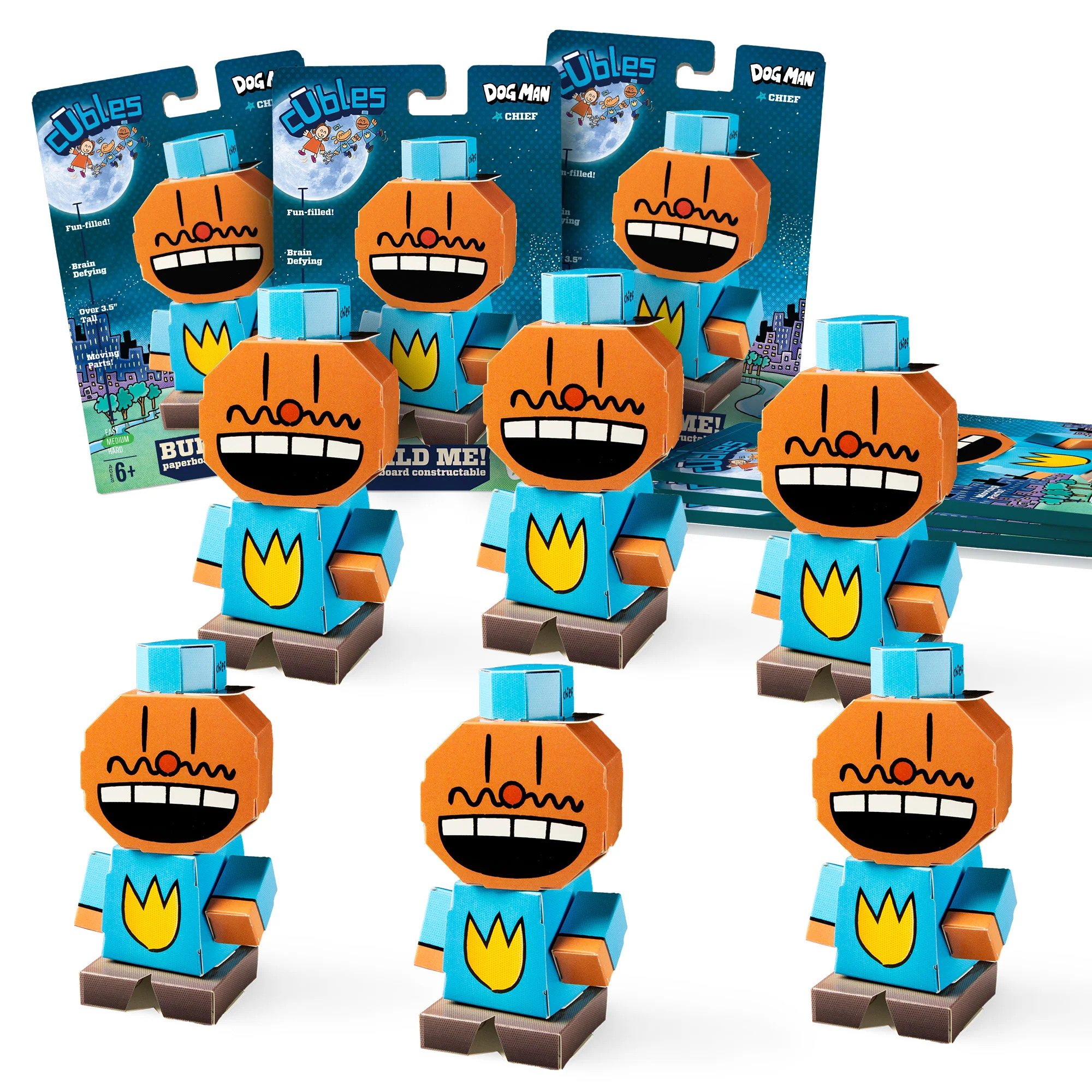 Dog Man Series Group Party Pack (Includes 6 Dog Man series CUBLES ...