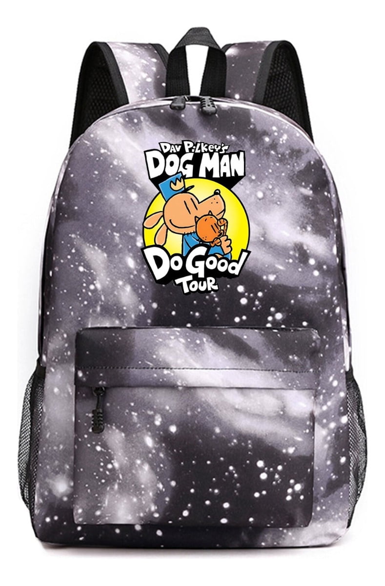 Dog Man Space Gray Galaxy Backpack with Cosmic Burst Print, Anime ...