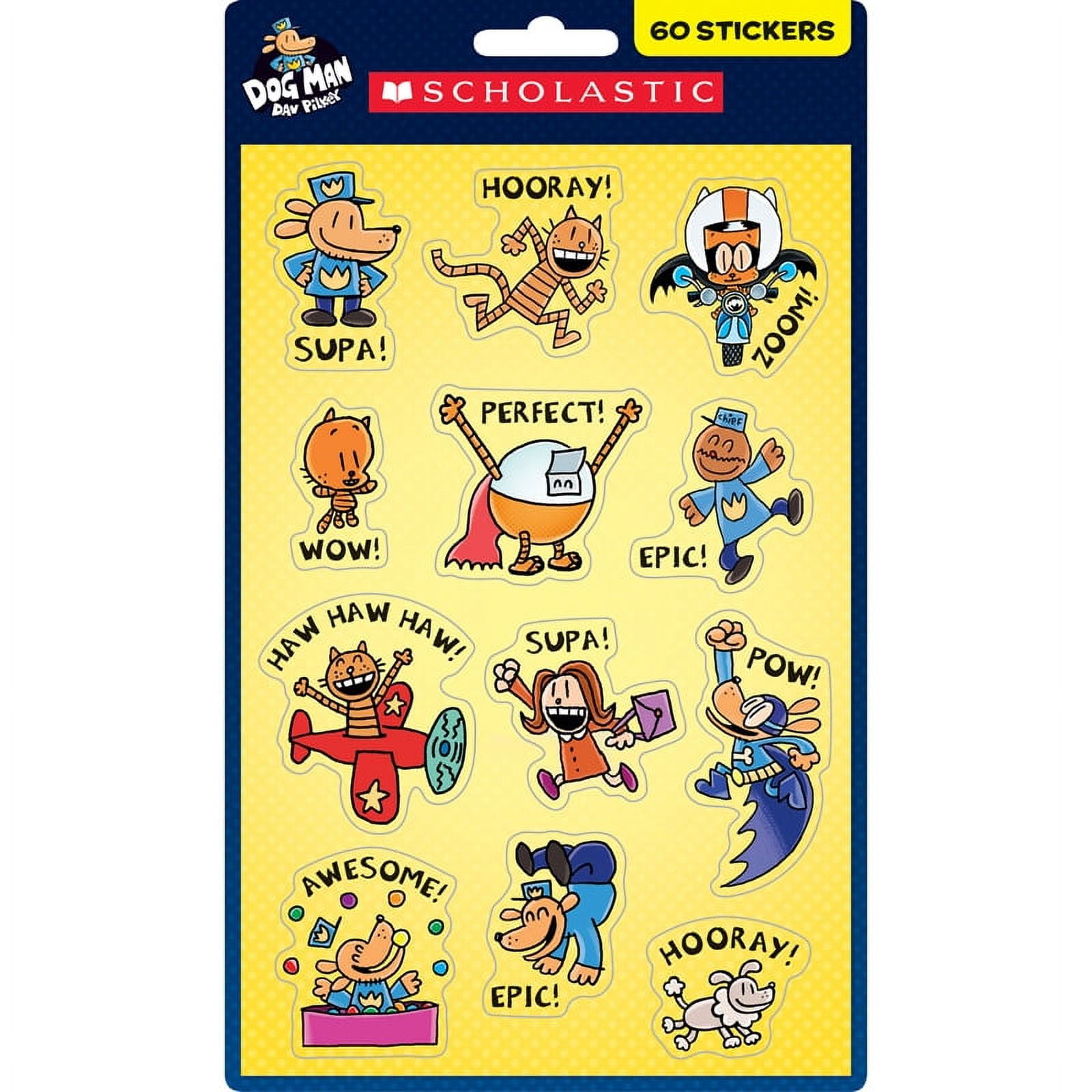 Dog Man Stickers - Walmart.com