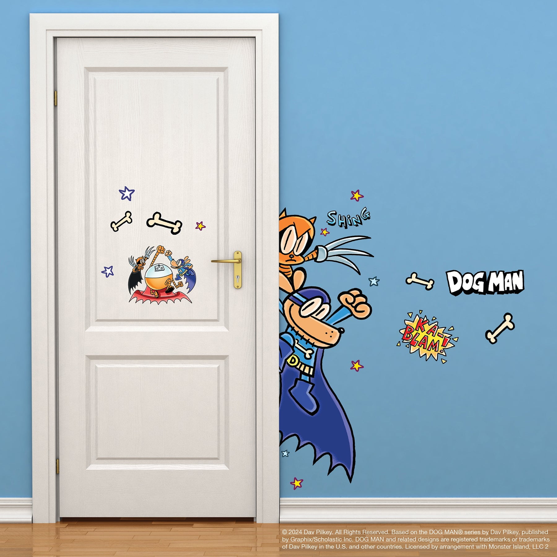 RoomMates Dog Man Supa Buddies Wall Decals, 36.5 x 17.25 in - Walmart.com