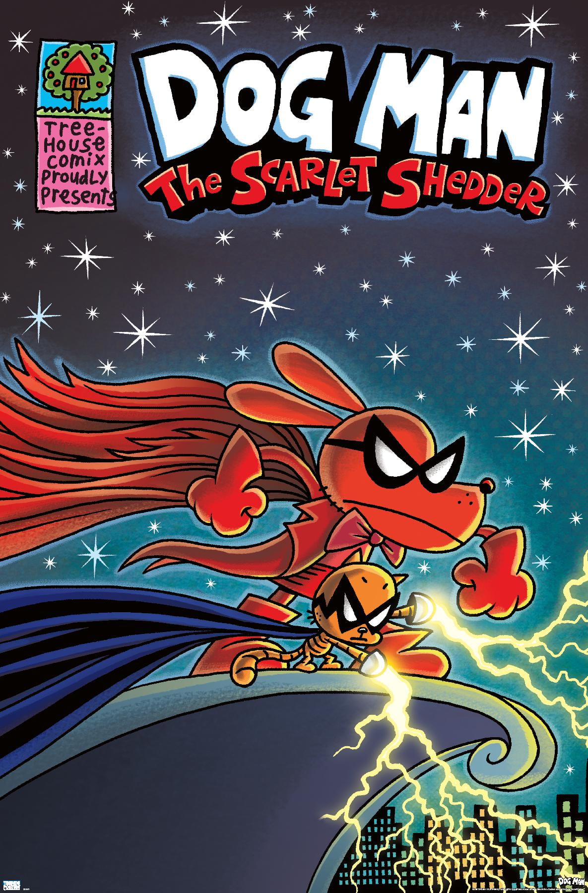 Dog Man - The Scarlett Shedder Wall Poster, 14.725" x 22.375" - Walmart.com