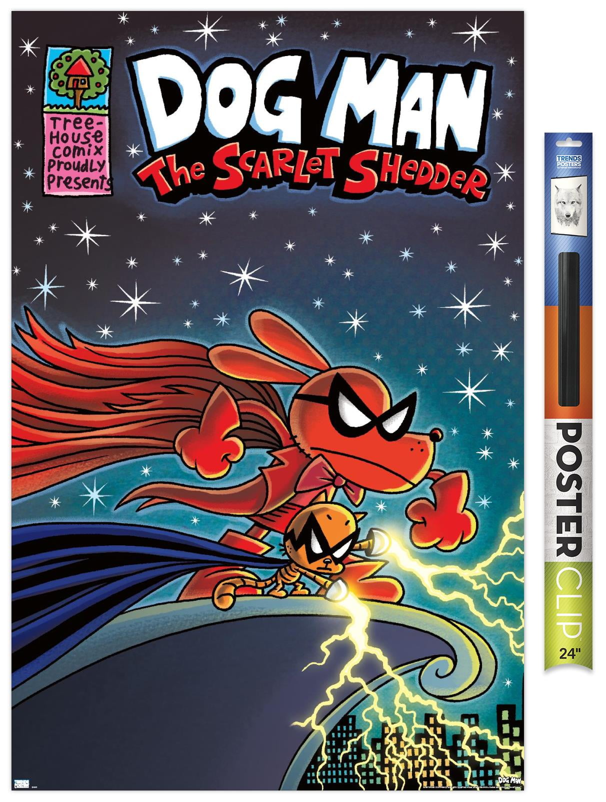 Dog Man - The Scarlett Shedder Wall Poster, 22.375" x 34" - Walmart ...