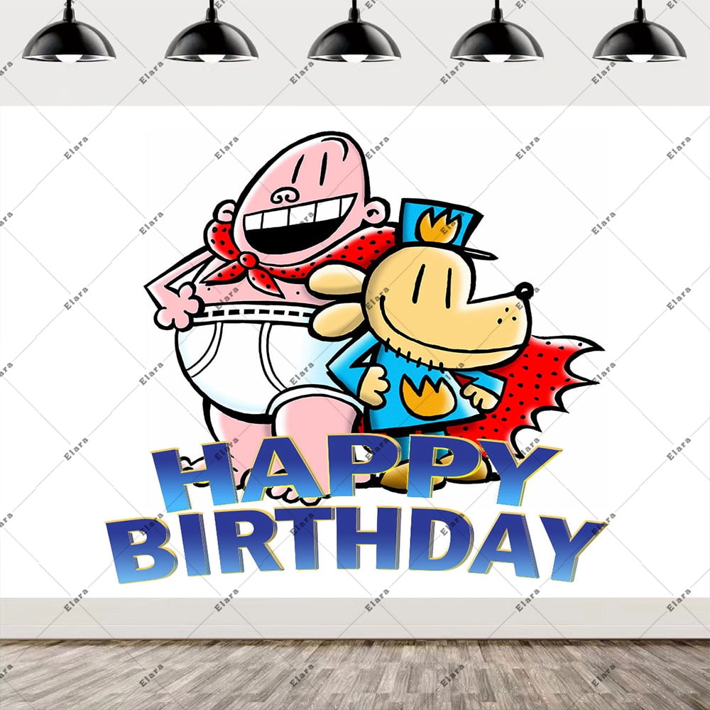 Dog Man Theme Party Supplies Backdrop Dog Man Birthday Party ...