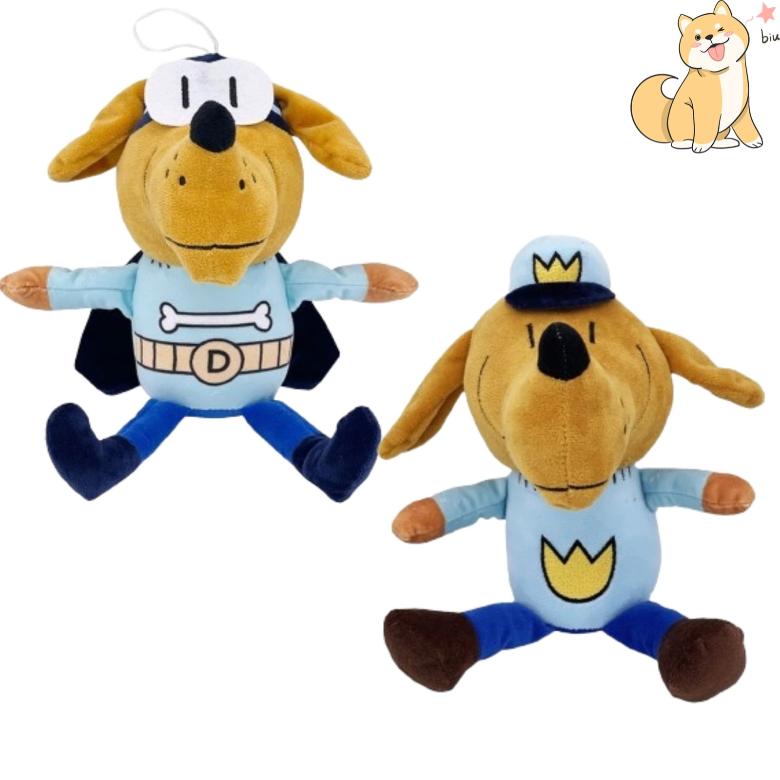 Dog Man Toys: Adorable and Detailed Plush Dolls for Kids and Fans ...