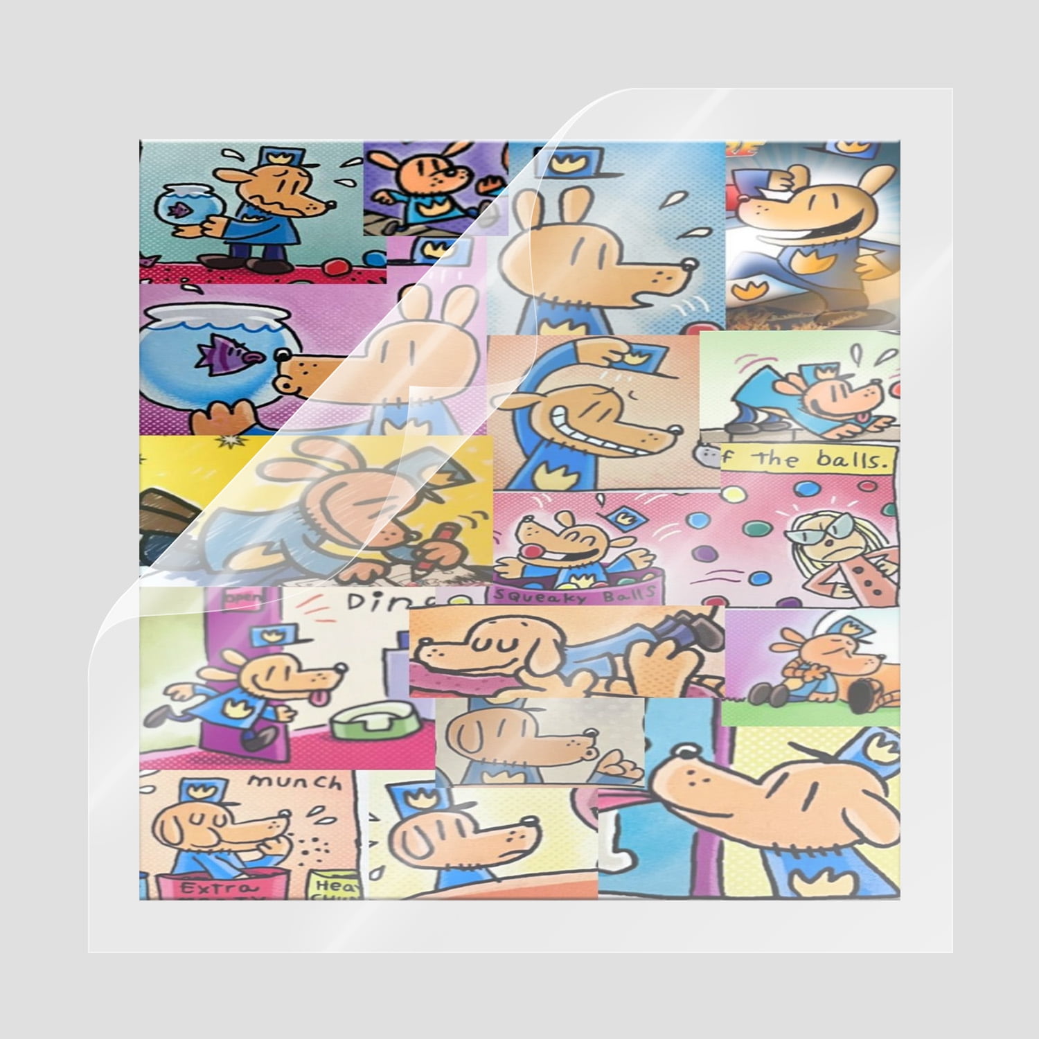 Dog Man Transparent Waterproof Sticker Personalized Decals Text Name ...