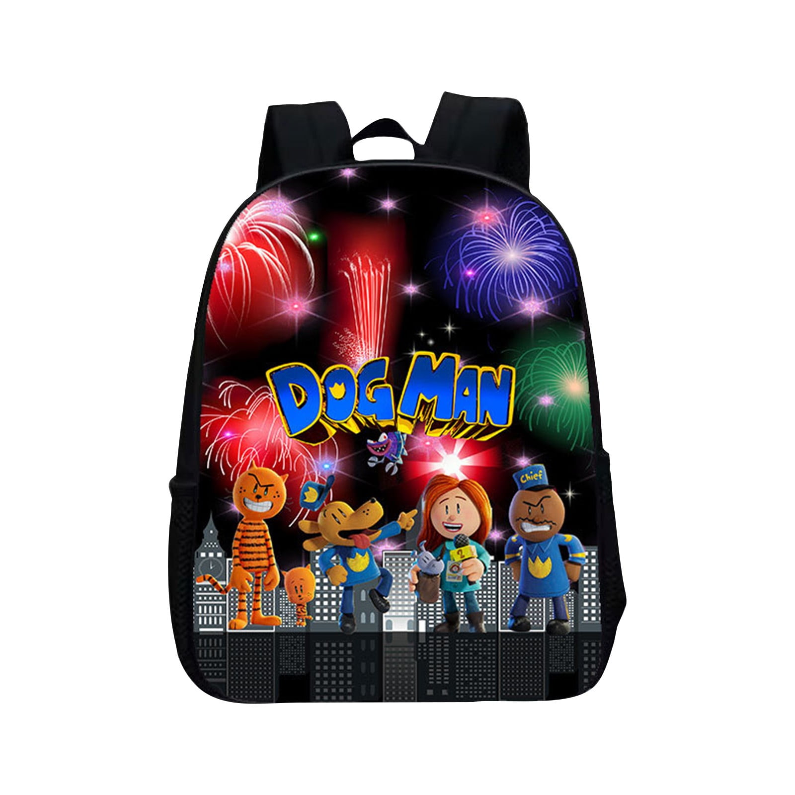Dog Man Travel Backpack Back to School Large Capacity Backpack, Dog Man ...