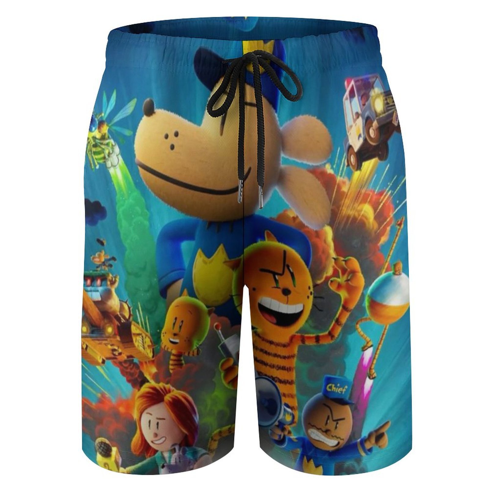 Dog Man Youth Beach Pants Quick-Dry Swim Trunks Adjustable Drawstring ...