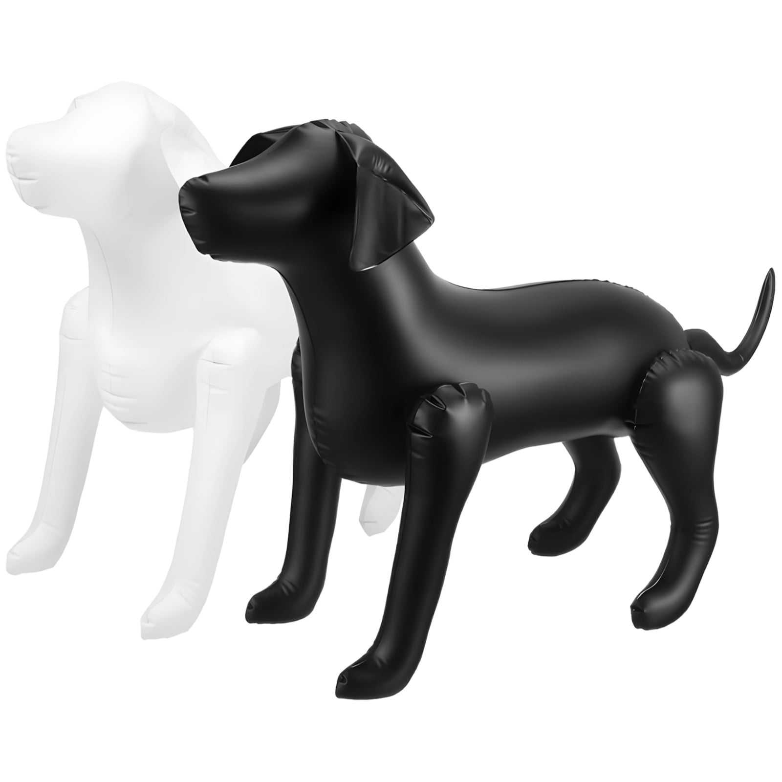 Dog Mannequin for Pet Clothing Display, PVC Inflatable Dog Model, Black ...