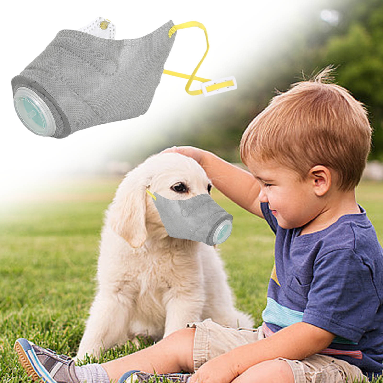 Dog Mask, Adjustable Dog Respirators Muzzle Dog Gas Mask, Filter Muzzle ...