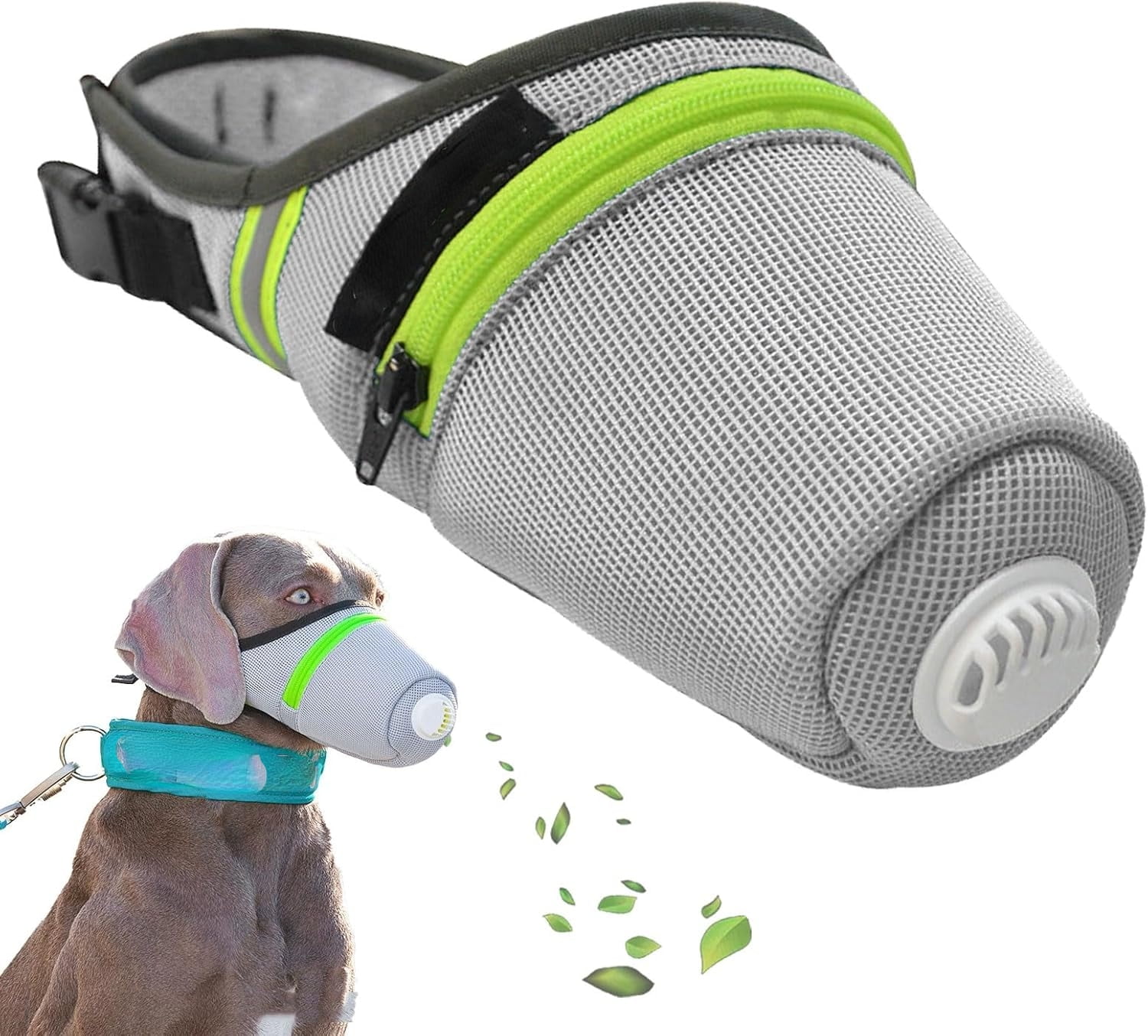 Dog Mask, Reusable Breathable Dog Air Filter Mask, Adjustable Dog Gas ...