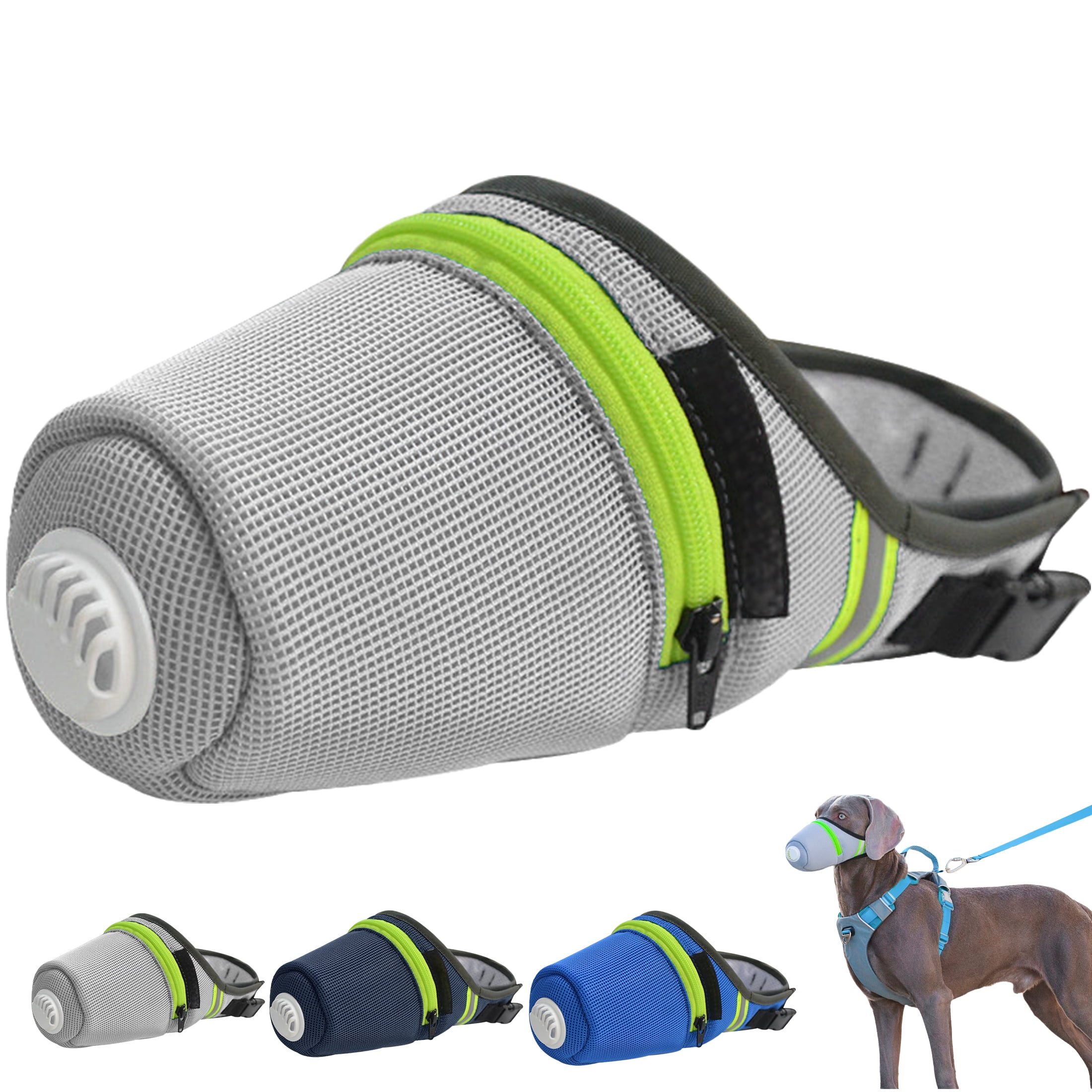 Dog Mask, Reusable Breathable Dog Air Filter Mask, Adjustable Dog Gas ...