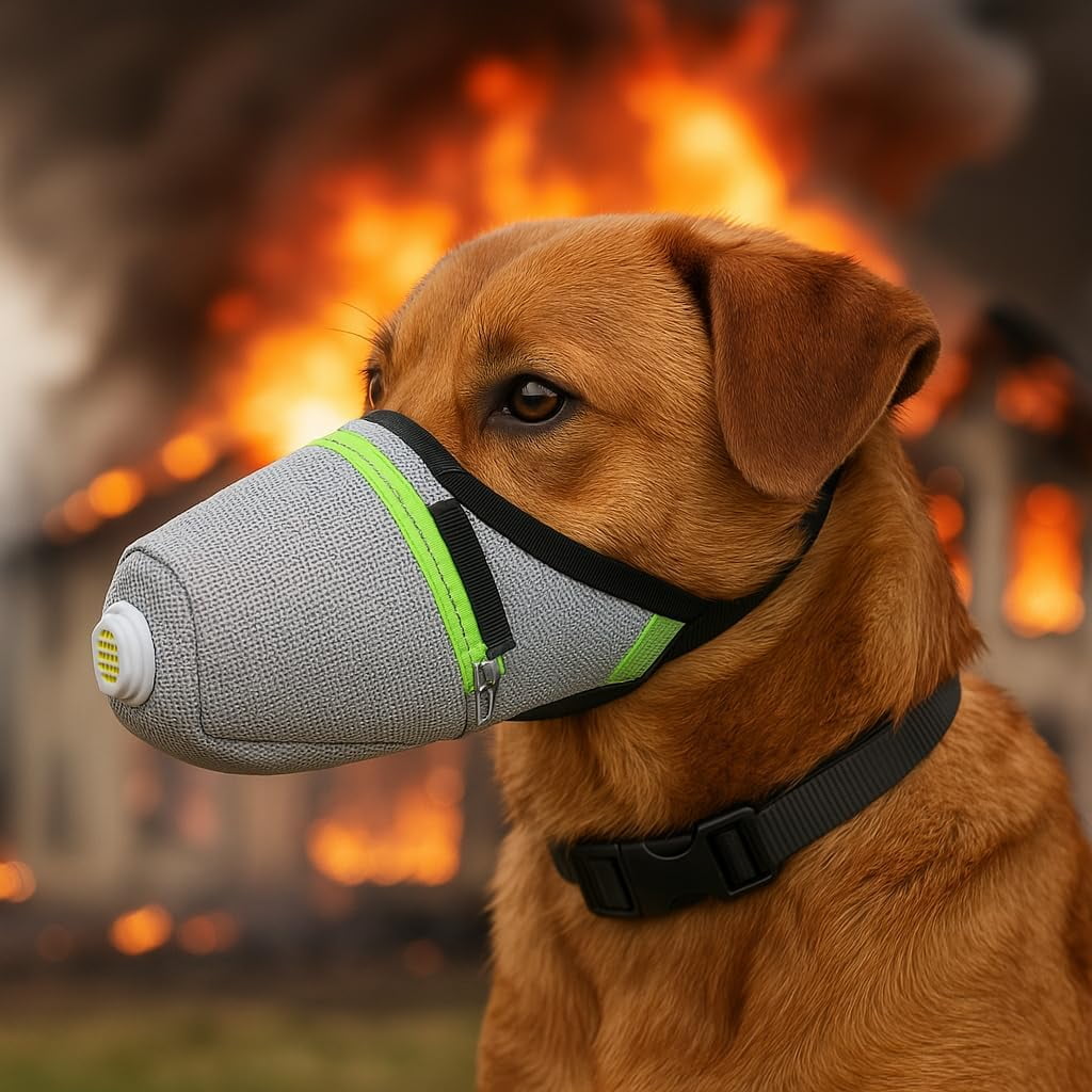 Dog Mask for Snow, Volcanic ash and Smoke, Breathable Air Filter Masks ...