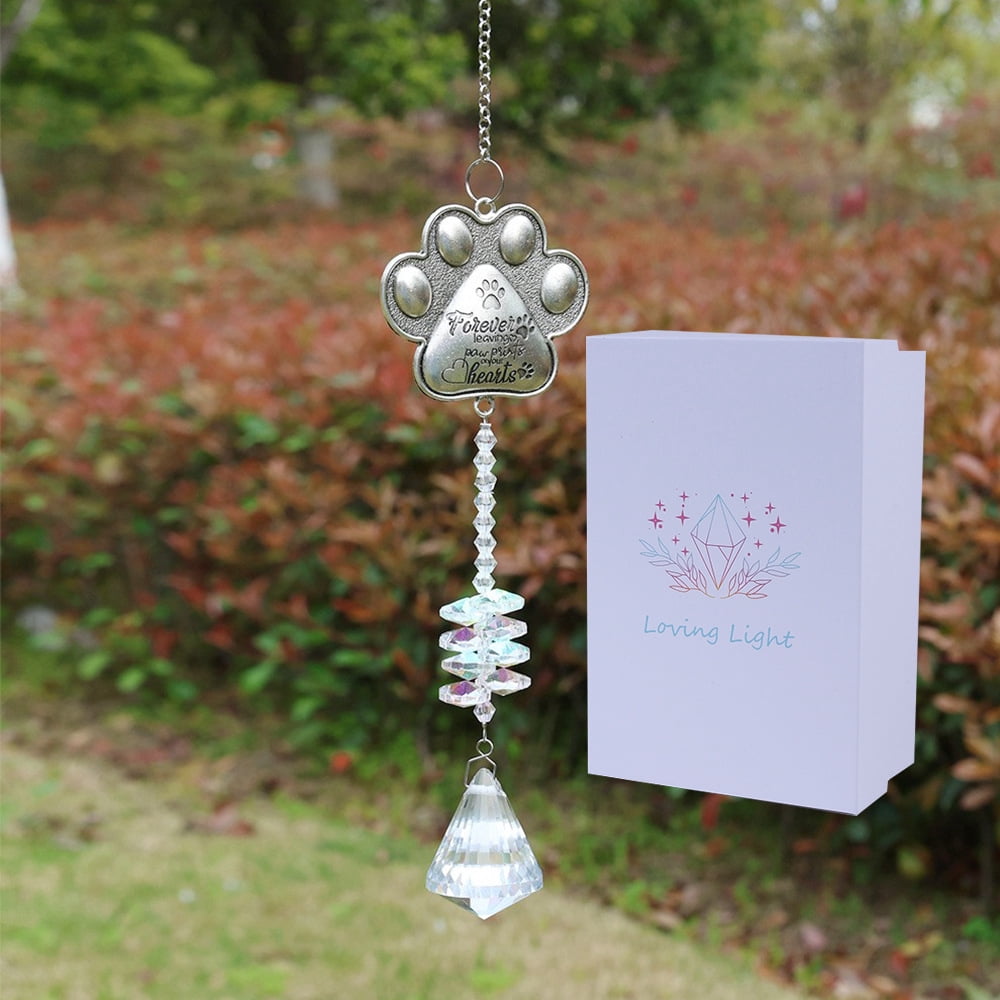 Dog Memorial Gifts for Loss of Dog, Pet Memorial K9 Crystal Suncatcher ...