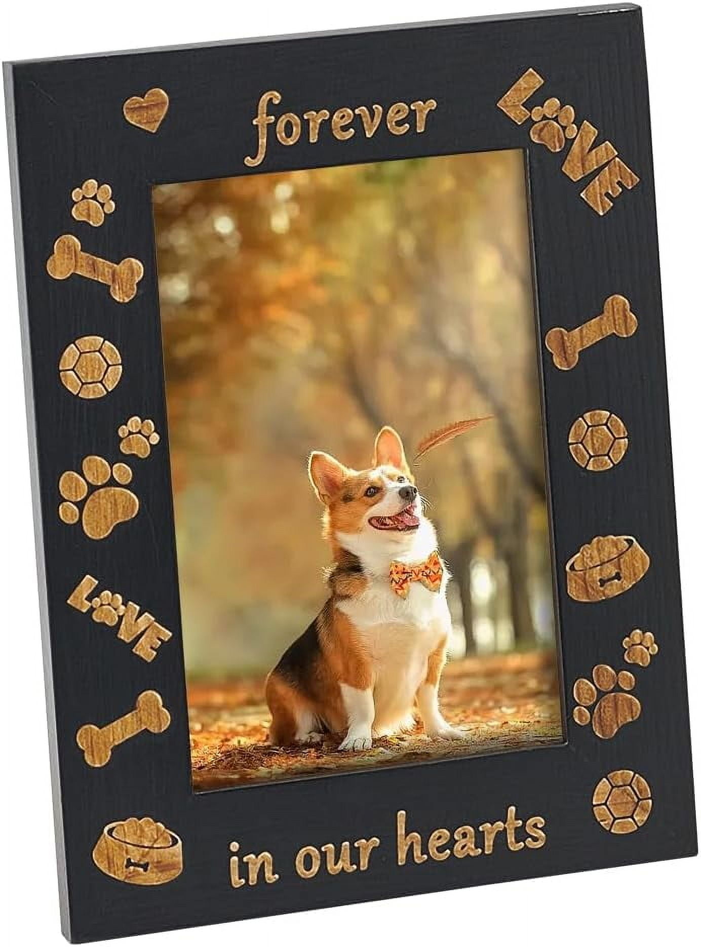 Dog Memorial Picture Frame 5.9x7.87inch Forever in our Hearts Dog ...