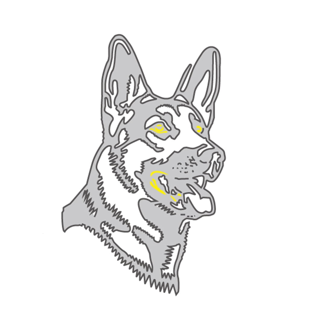 Dog Metal Cutting Dies Stencil Scrapbooking Album Stamp Paper Card ...